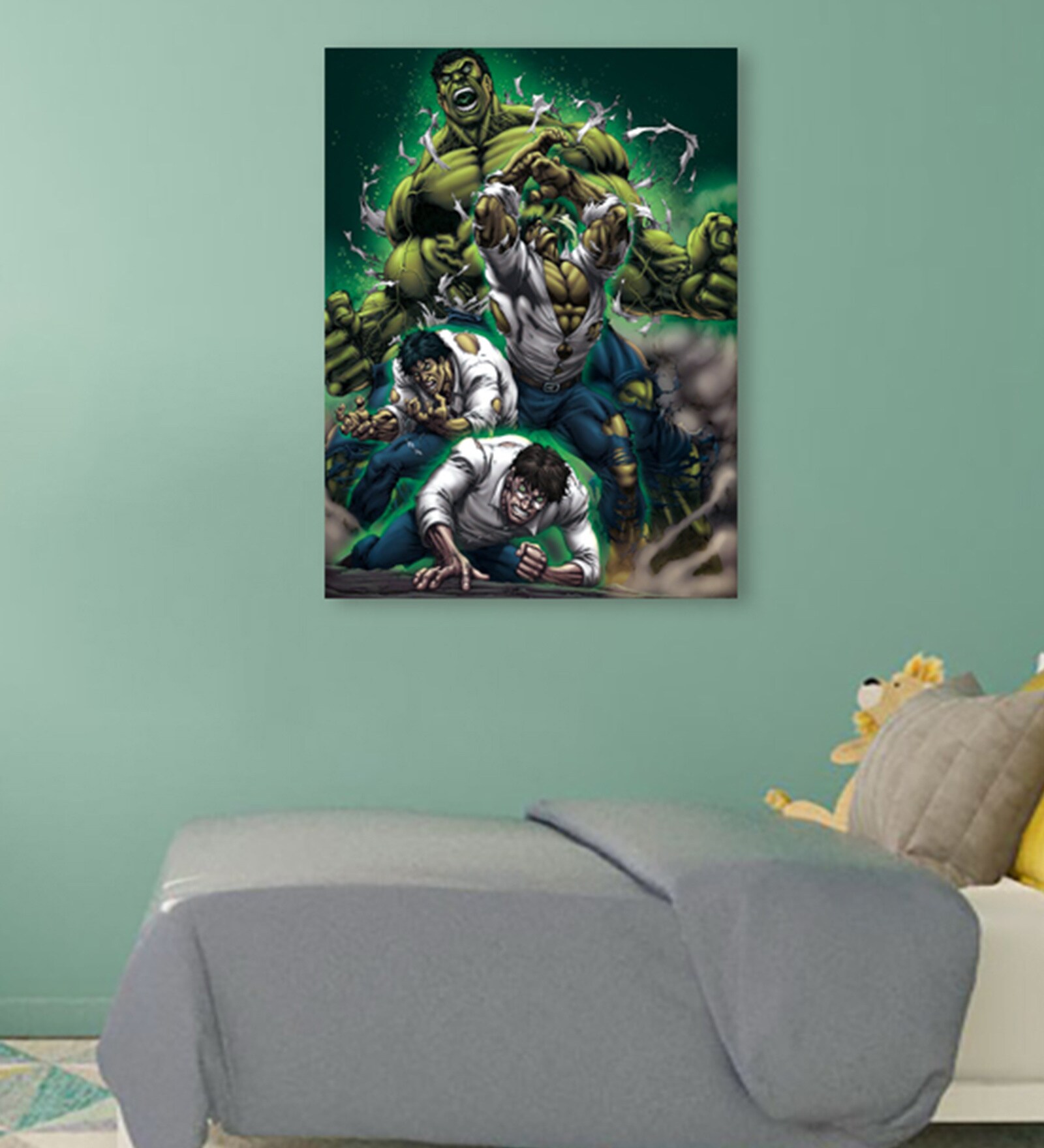 Buy Incredible Hulk Toughened Glass Art Print at 44% OFF by Flair Glass ...