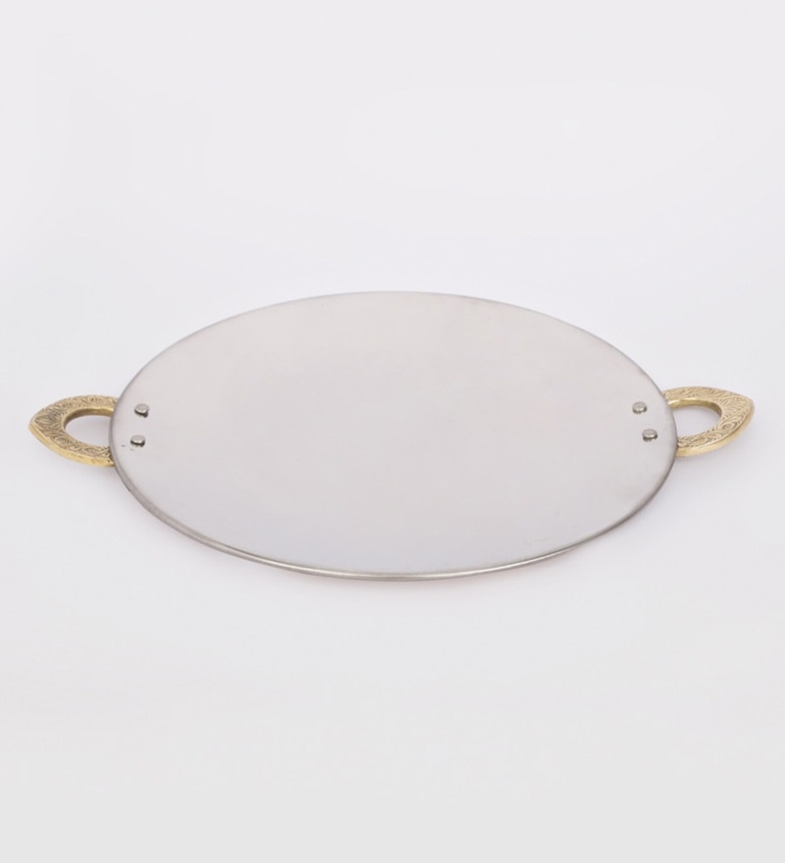 Buy Handmade Steel & Copper Serving Tawa 9.4 inches Online ...