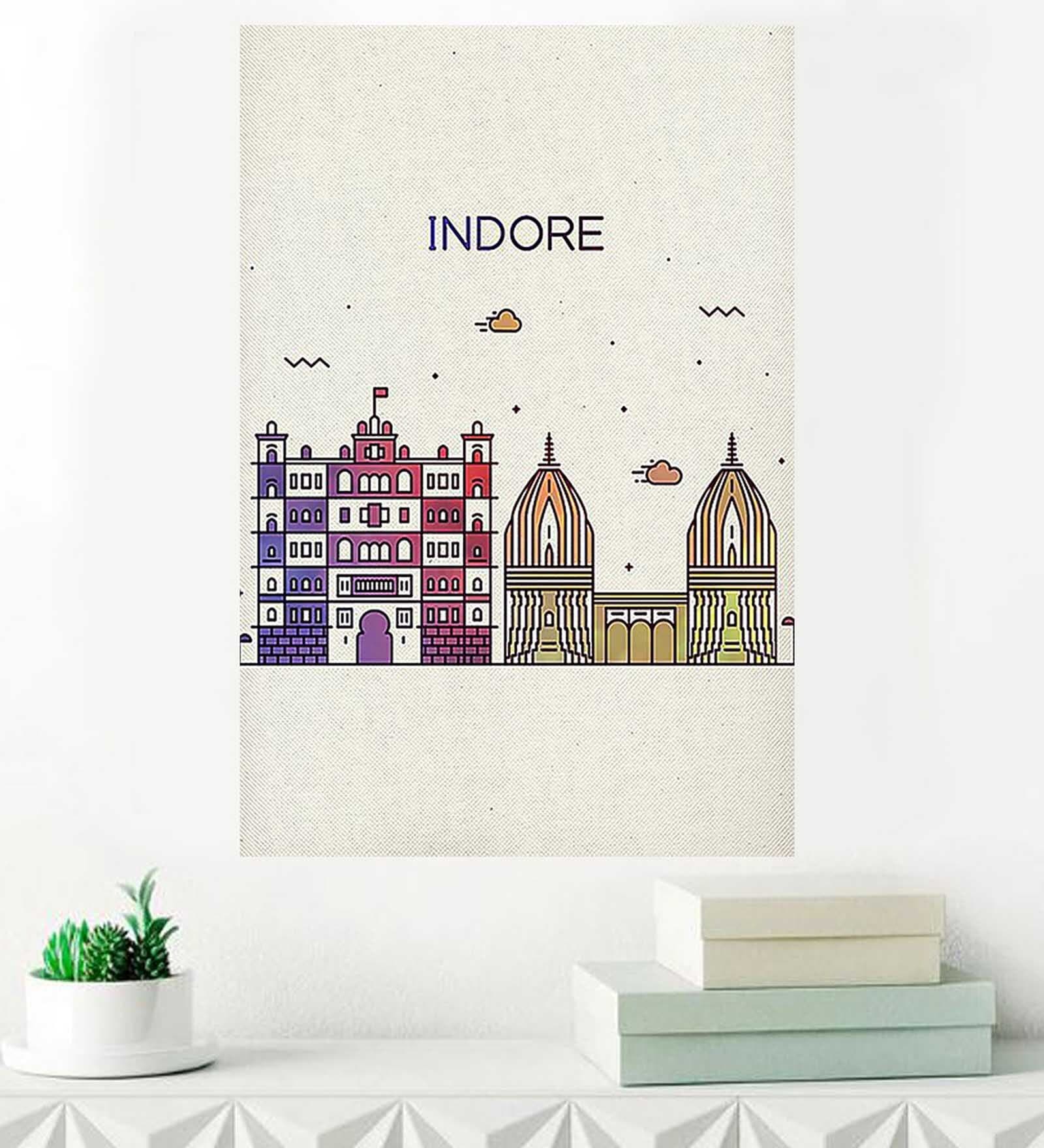 Buy Indore Canvas Unframed Art Print in 12inches x 18 inches at 33% OFF ...