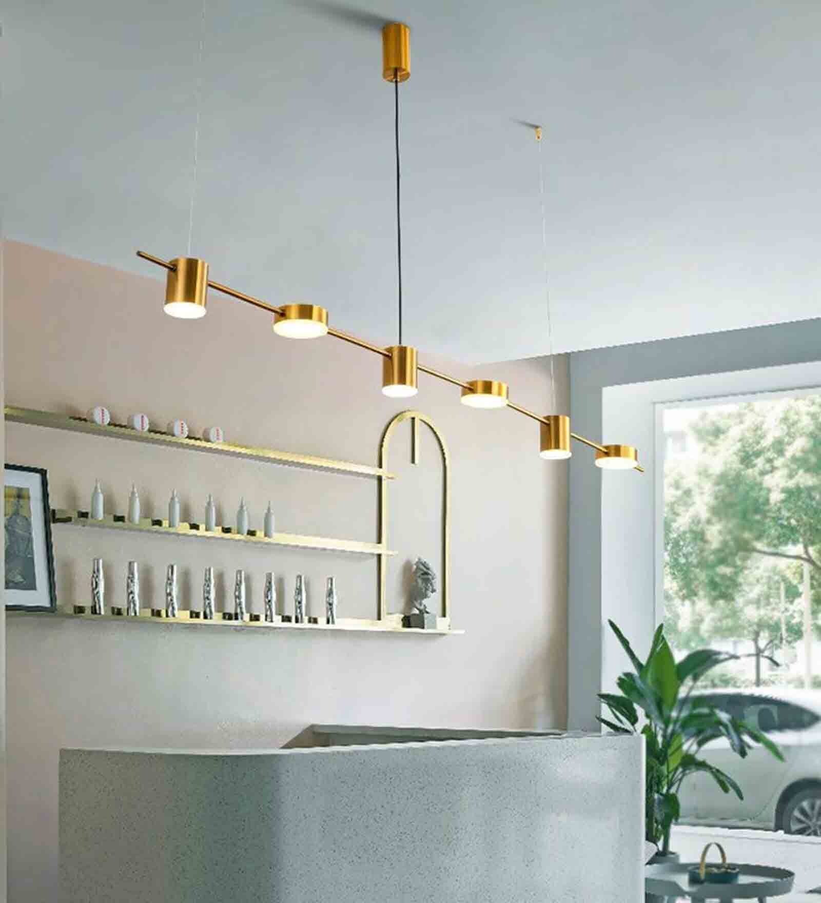 Buy Induna Gold Aluminium LED Smart Voice Assist Chandelier at 59% OFF ...