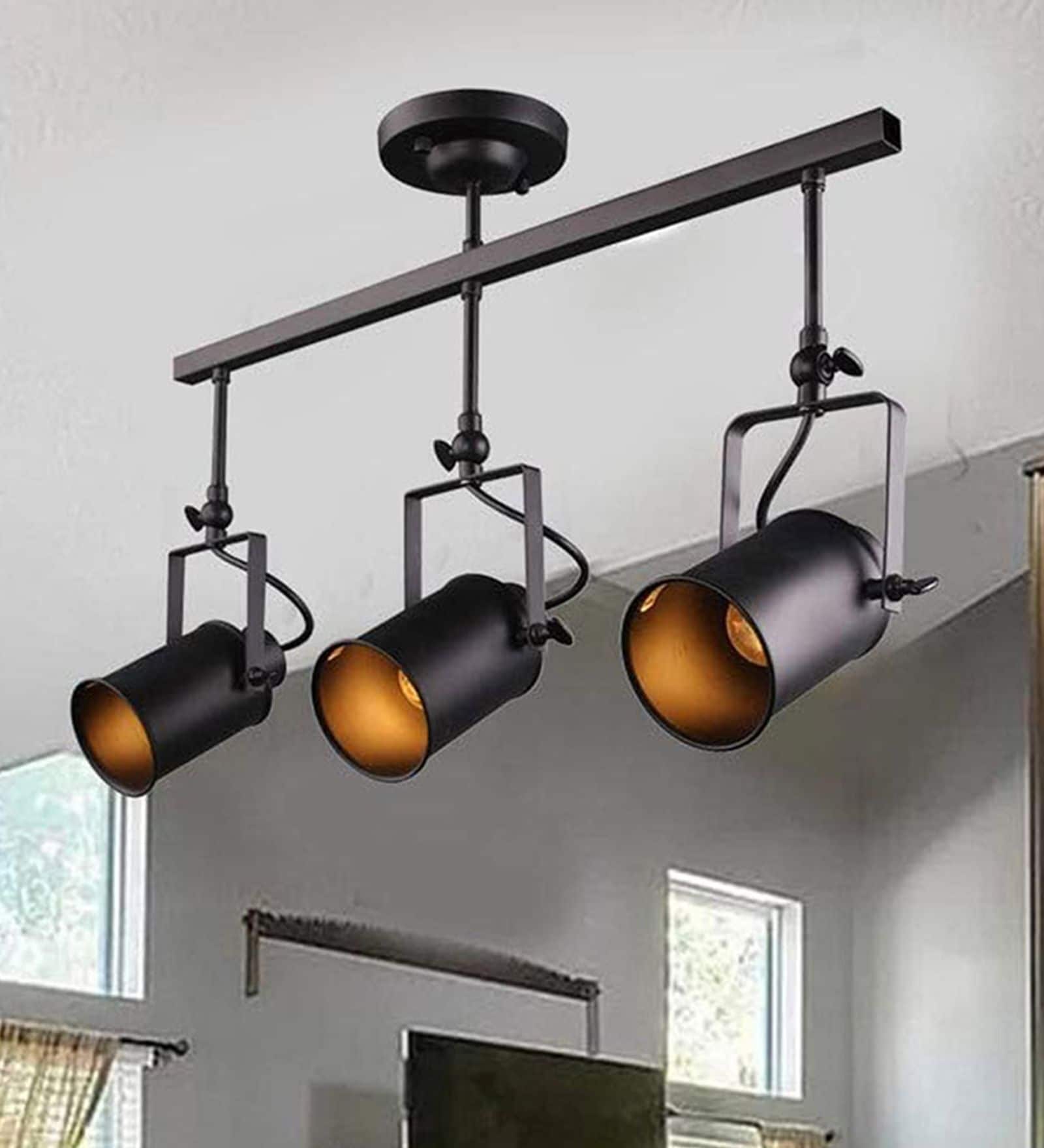 Buy Industrial Metal Spot Light (Black) at 67% OFF by Homesake | Pepperfry