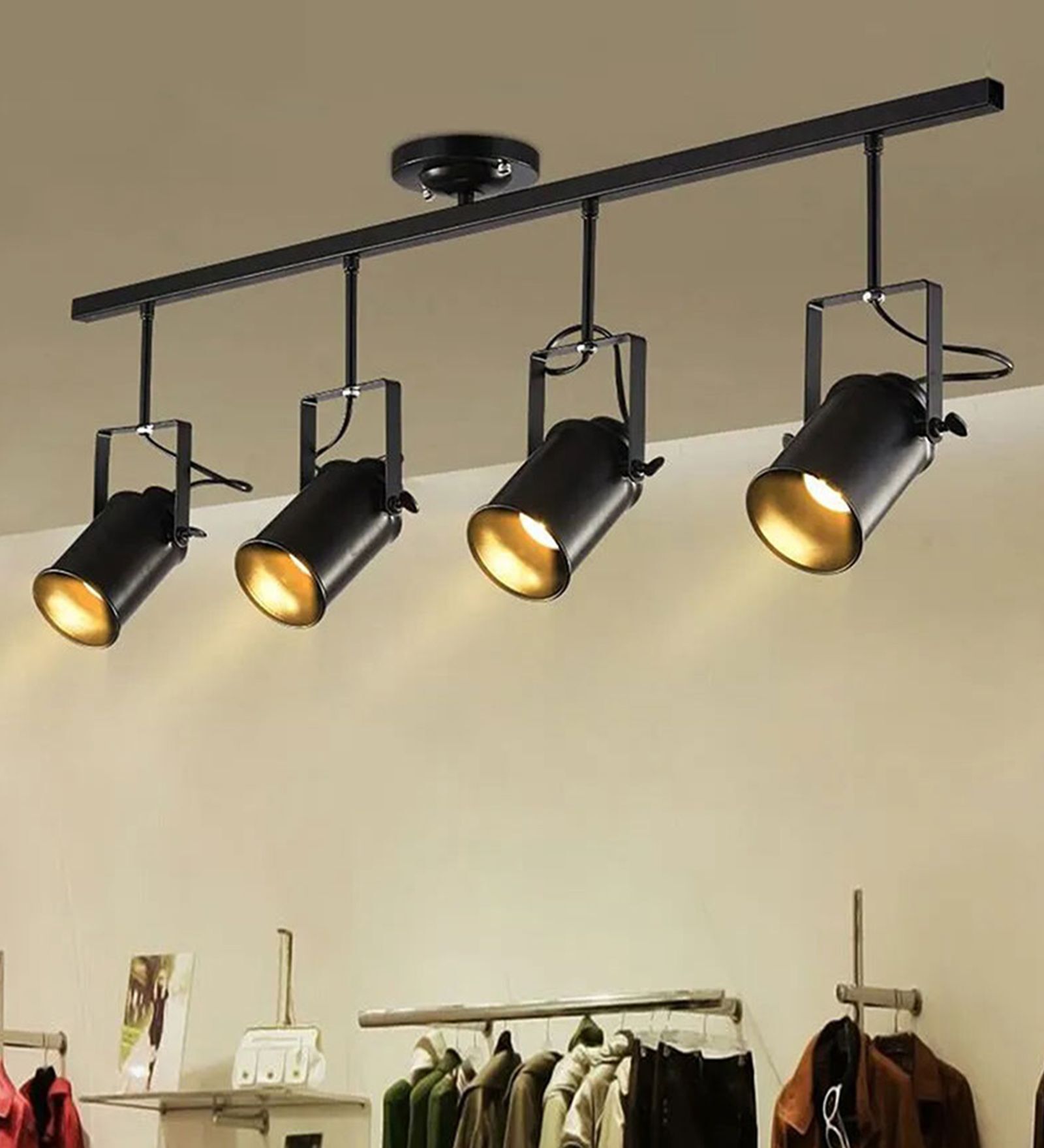 Buy Industrial Metal Spot Light (Black) at 70% OFF by Homesake | Pepperfry