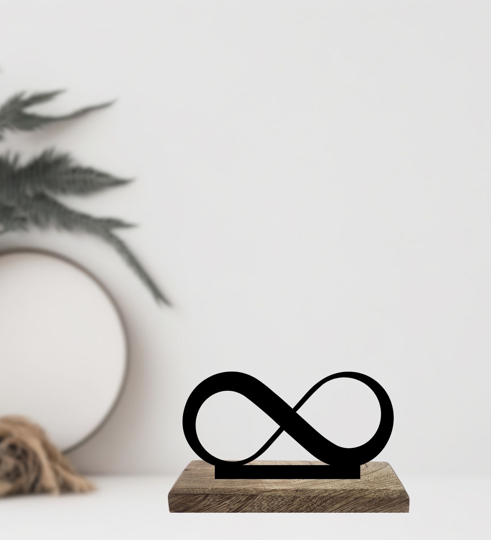 Buy Infinity Black Mango Wood & Iron Showpiece at 44% OFF by Elysian ...