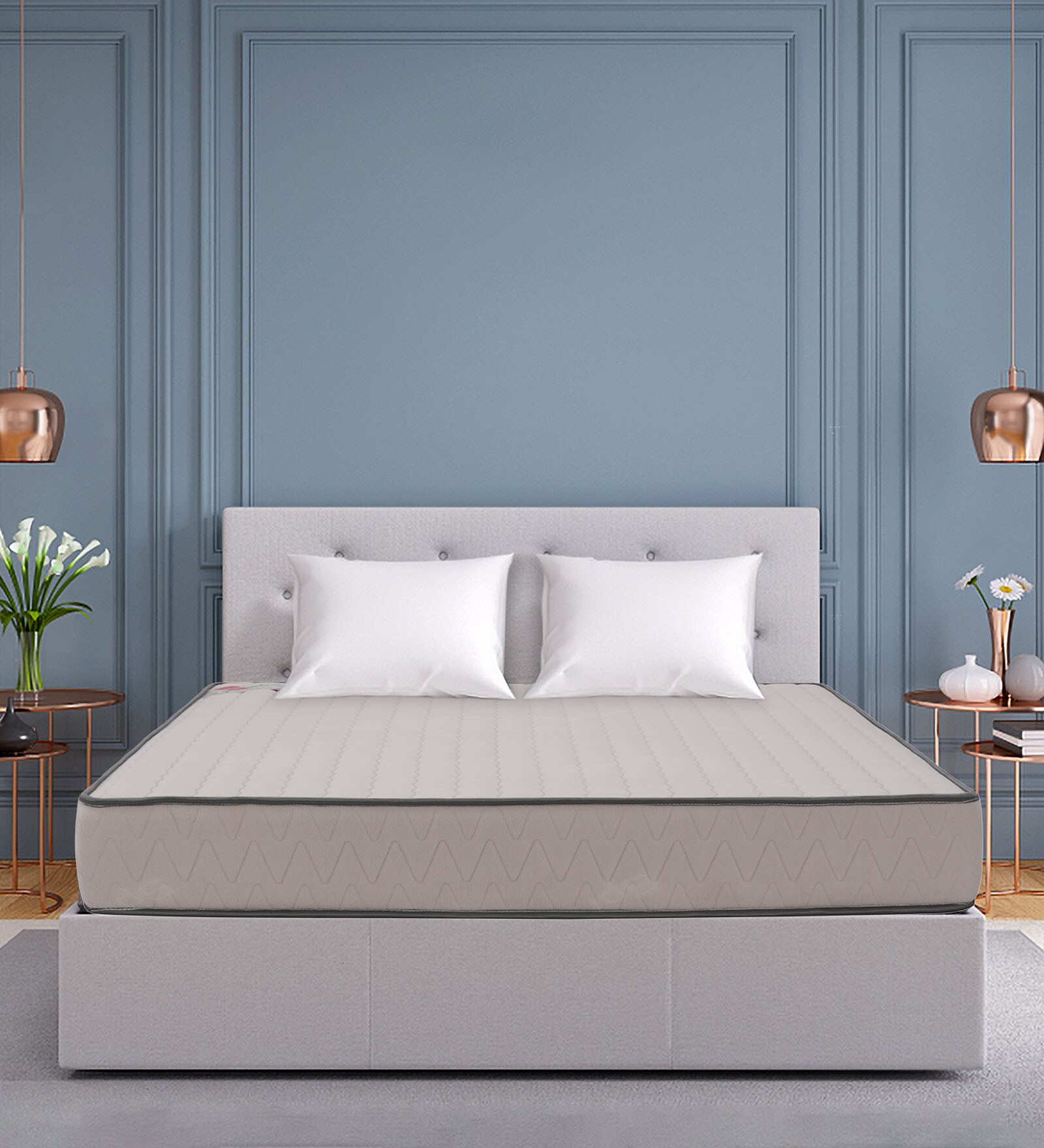 Buy Infinity Green 78X66X8 Inch Double Bed Mattress by Springwel at 100 ...