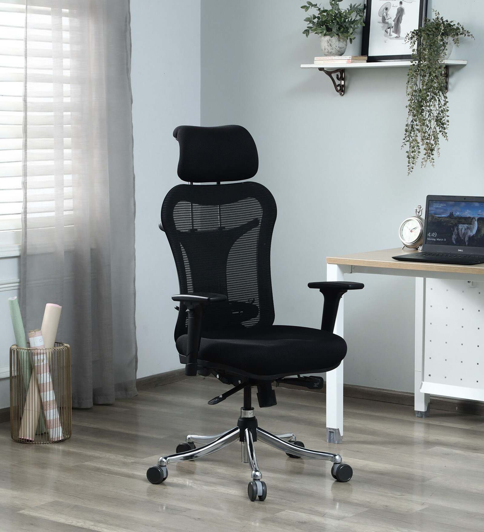 Buy Innova Breathable Mesh Ergonomic Chair in Black Colour with ...