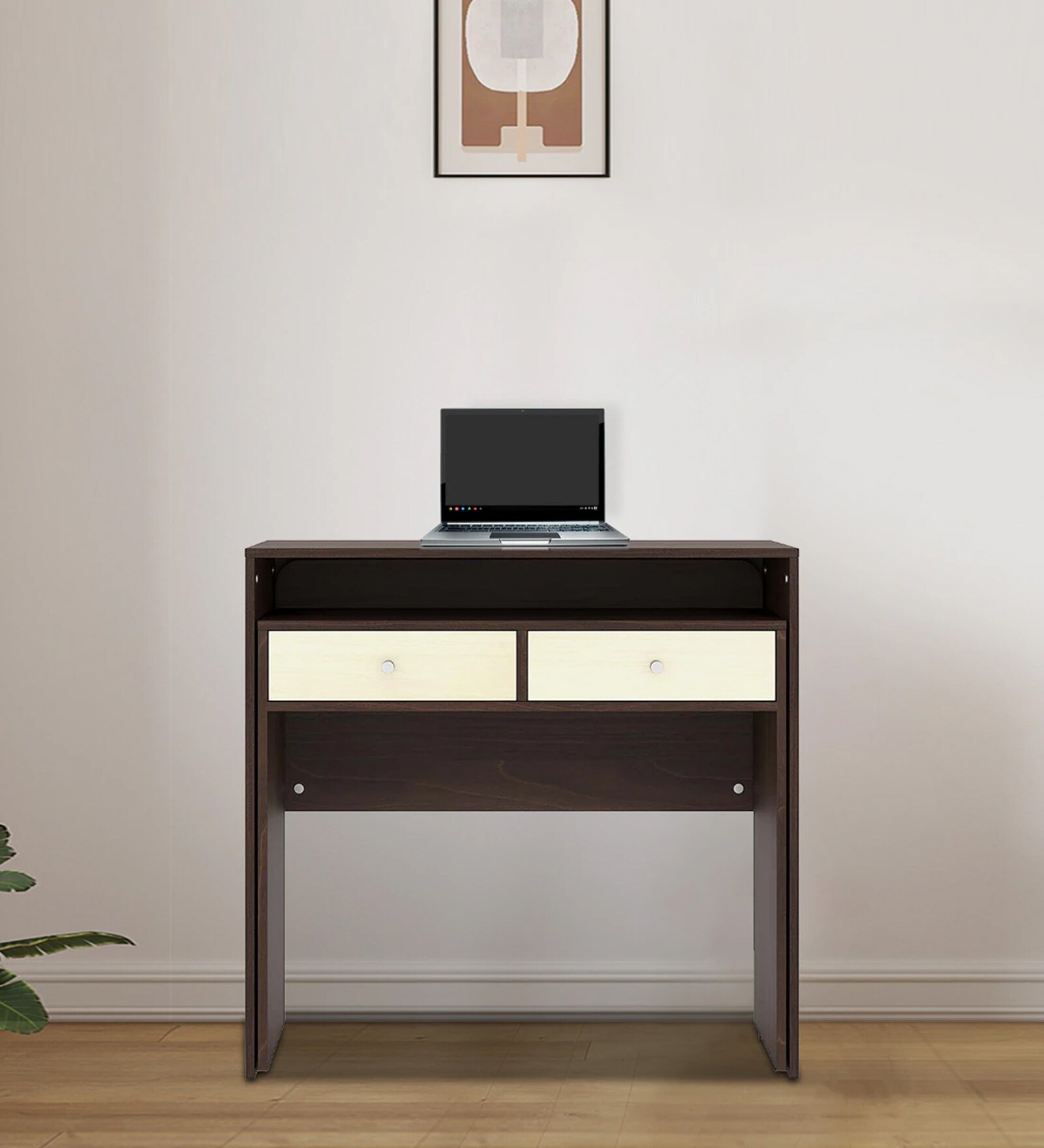 Buy Inscape Pull Out Study Table In Wyoming Dark Finish at 65% OFF by ...