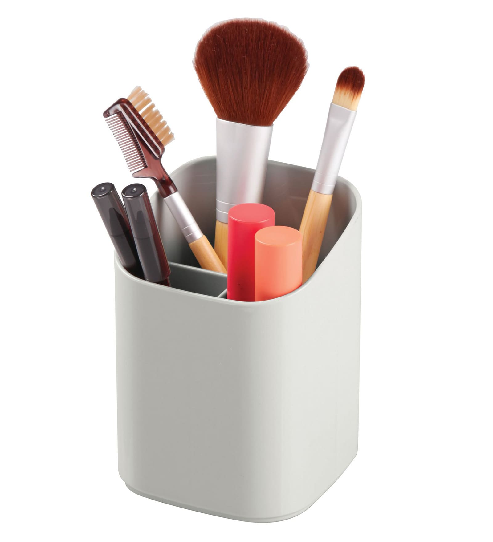 Buy 3 Compartments Polyethylene Make Up Organiser by Interdesign Online ...