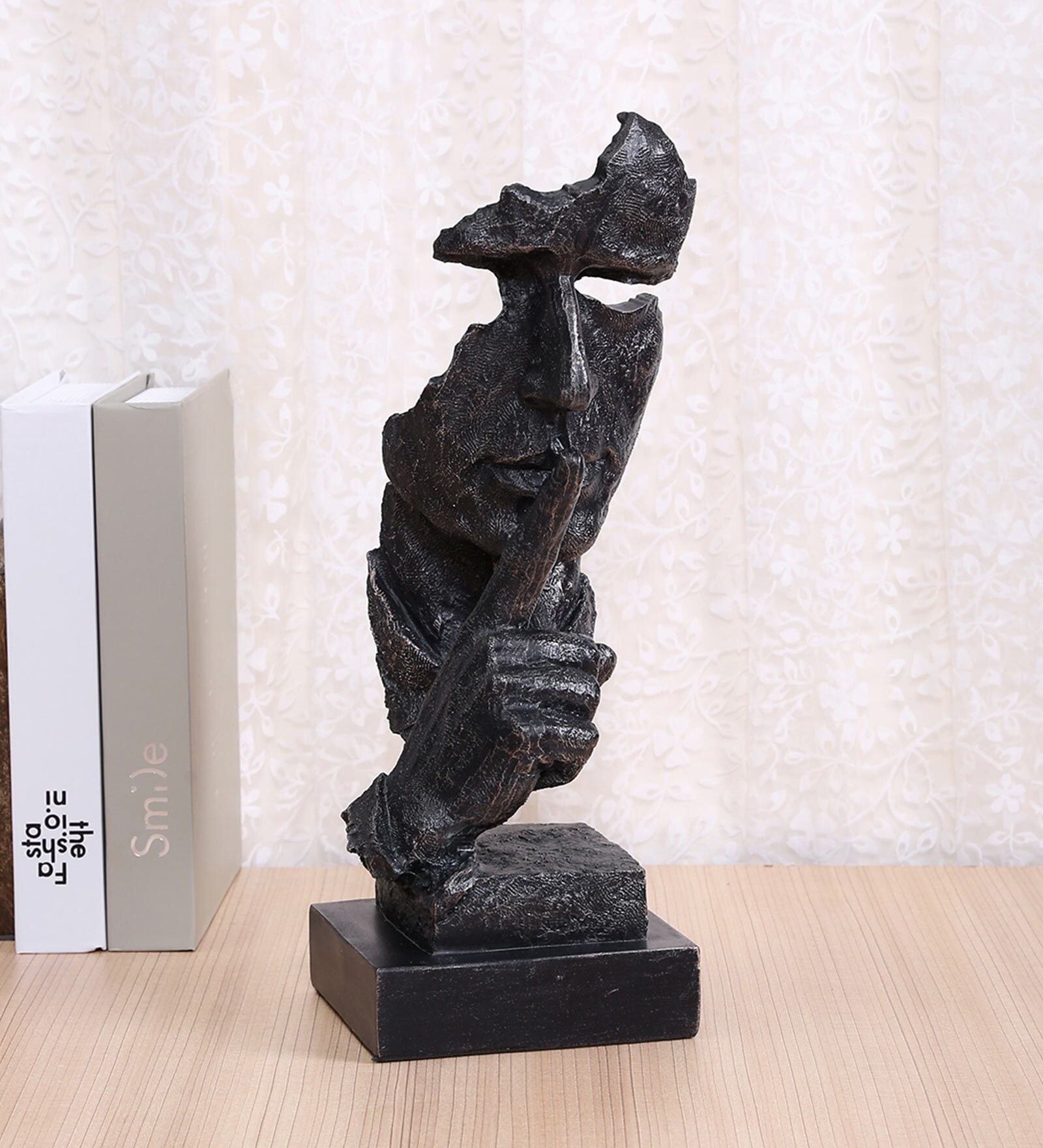Buy Intrinsic Metallic Hushing Statue at 40% OFF by Tayhaa | Pepperfry