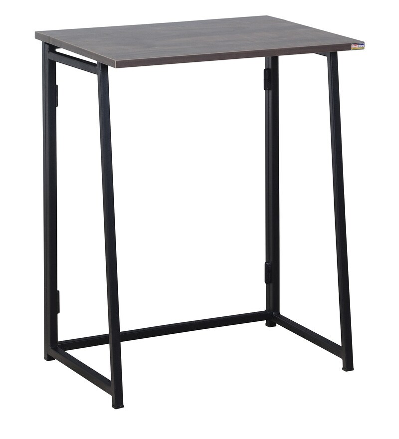 Buy Indiana Foldable Study Table in Coach Wood Finish by Woodware ...