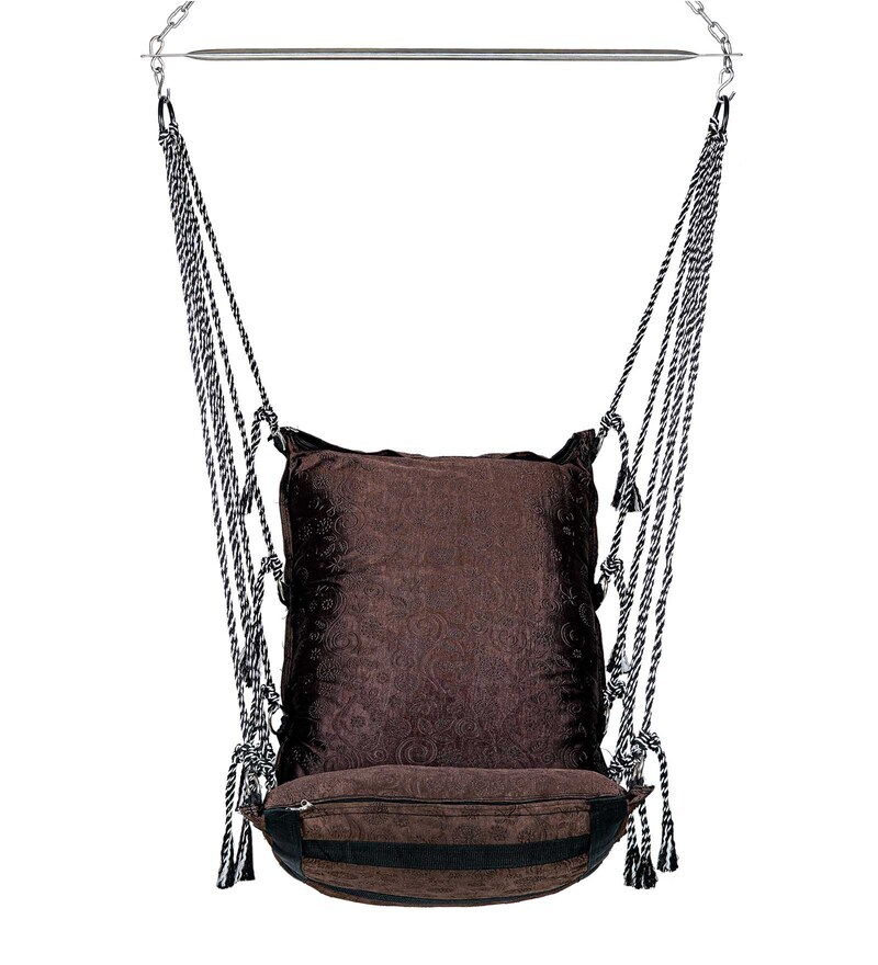 Buy Indoor & Outdoor Swing In Dark Brown Colour By Patiofy Online ...
