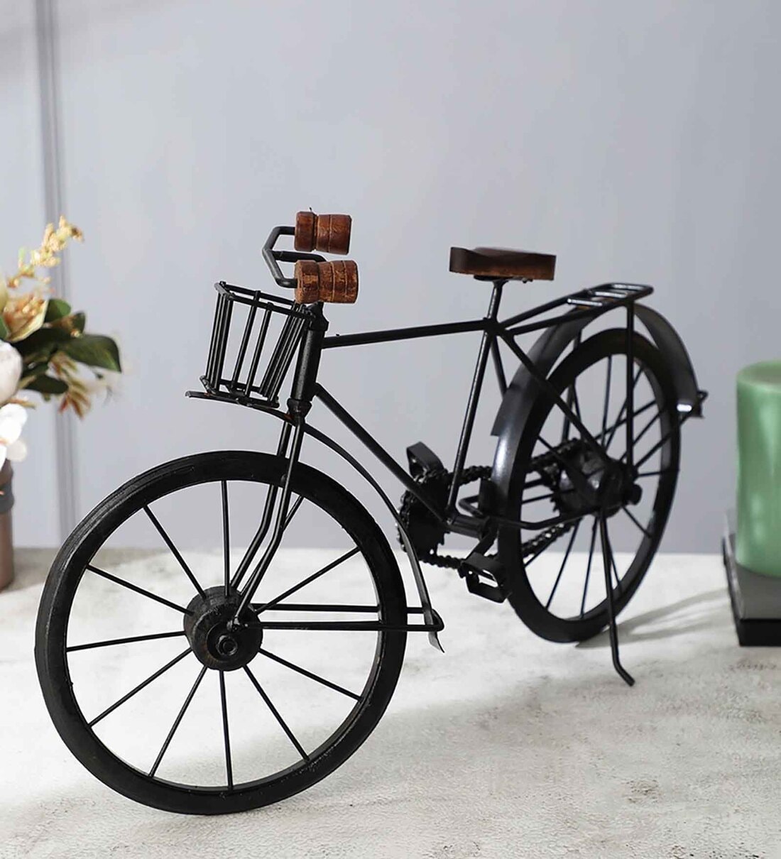 Buy Iron Bicycle 17\ Showpiece With Basket at 31% OFF by Exim Decor ...