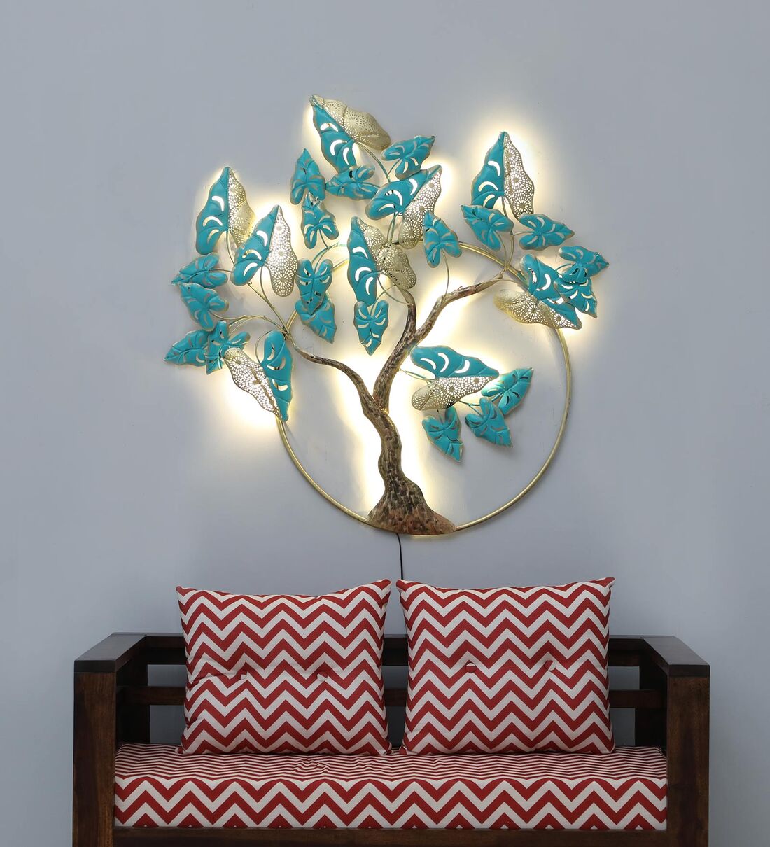 Buy Iron Circle In Tree Wall Art at 6% OFF by Deco Kraftee | Pepperfry