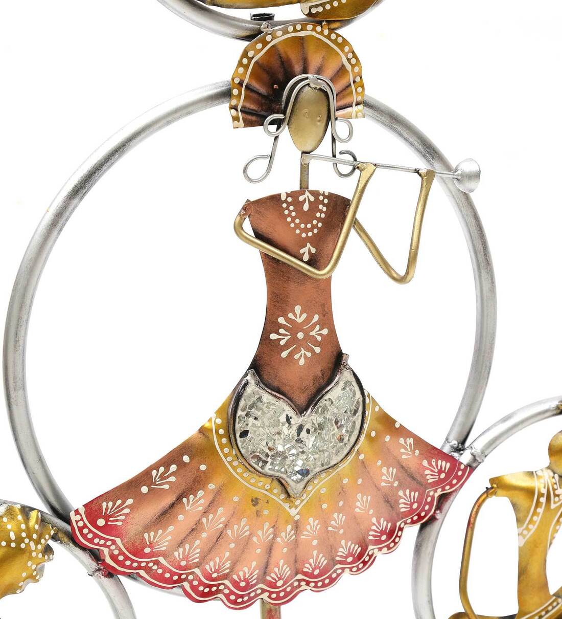 Buy Iron Painted Circle Doll Frame With Stand By Jasolika Creations ...