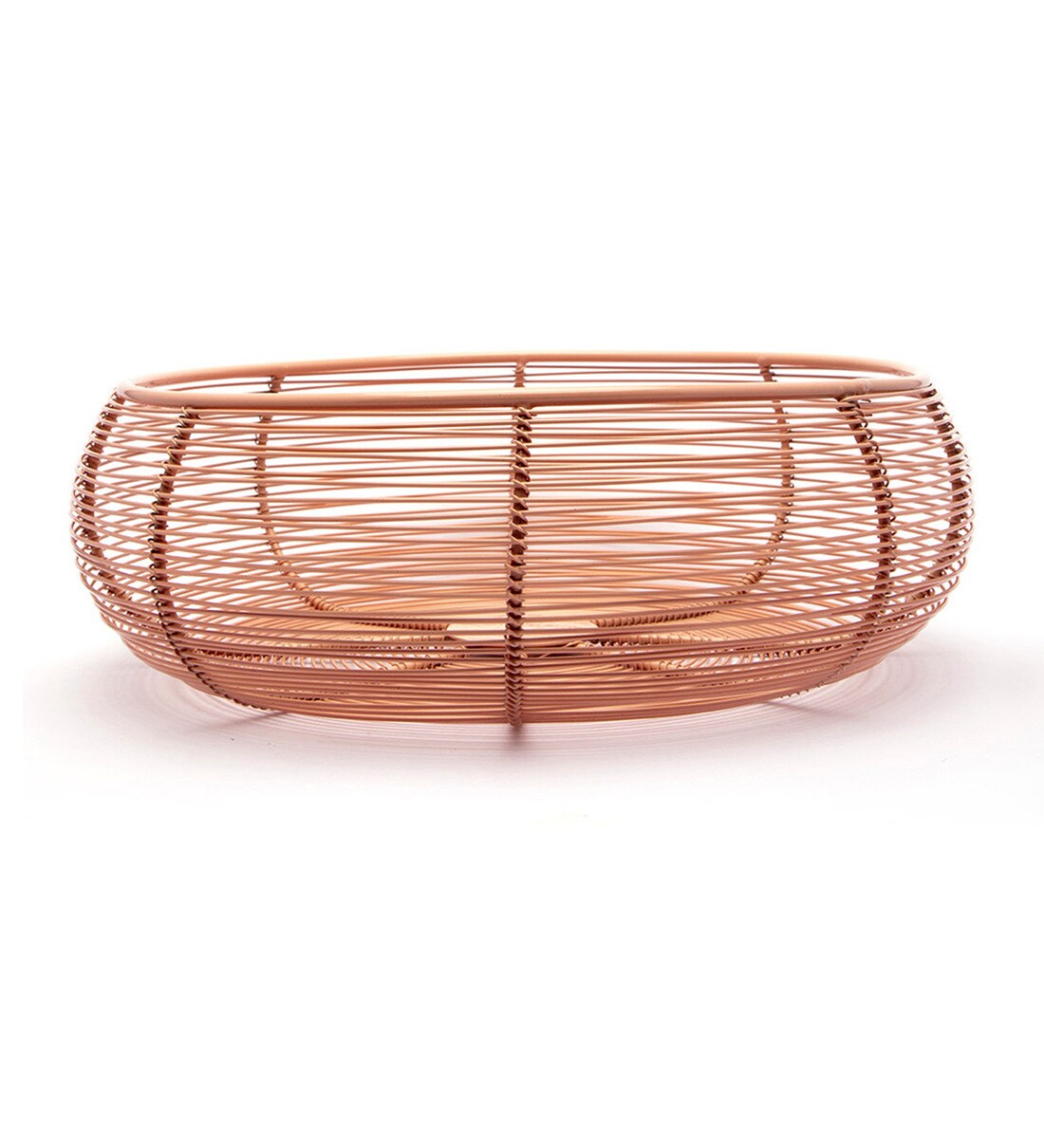 Buy Iron Peach Metal Wire Countertop Fruit Bowl By Market 99 Online ...