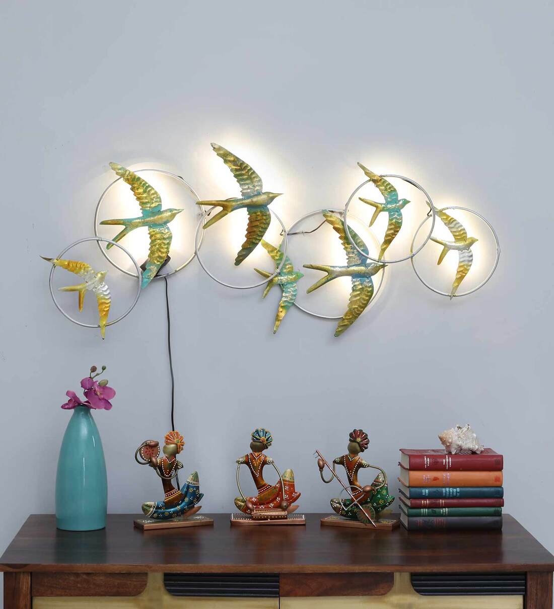 Buy Iron Round Flying Brid Metal Wall Art at 30% OFF by Ganeshay ...