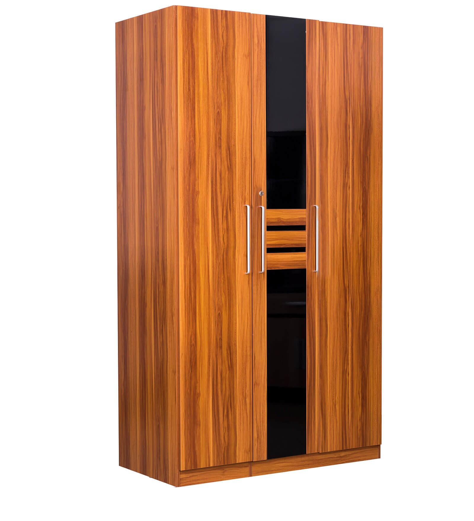 Buy Iris Three Door Wardrobe in Maple Colour by Royal Oak Online ...