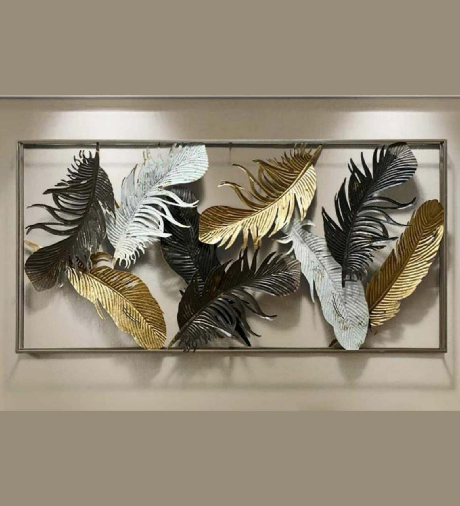 Buy Iron Abstract Wall Art in Golden By Astro Home at 20% OFF by Astro ...