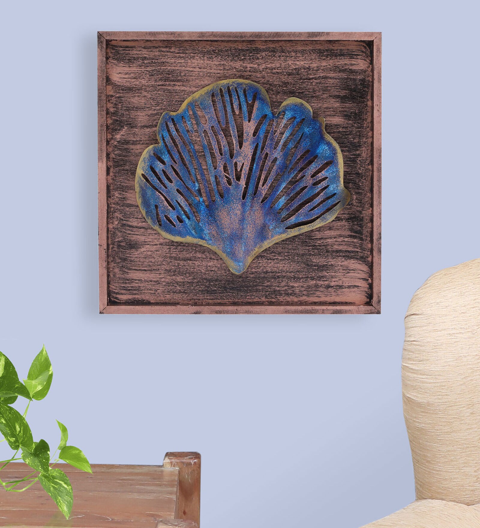 Buy Improvised Iron Celine Leaf Metal Wall Art at 35% OFF by Vedas ...