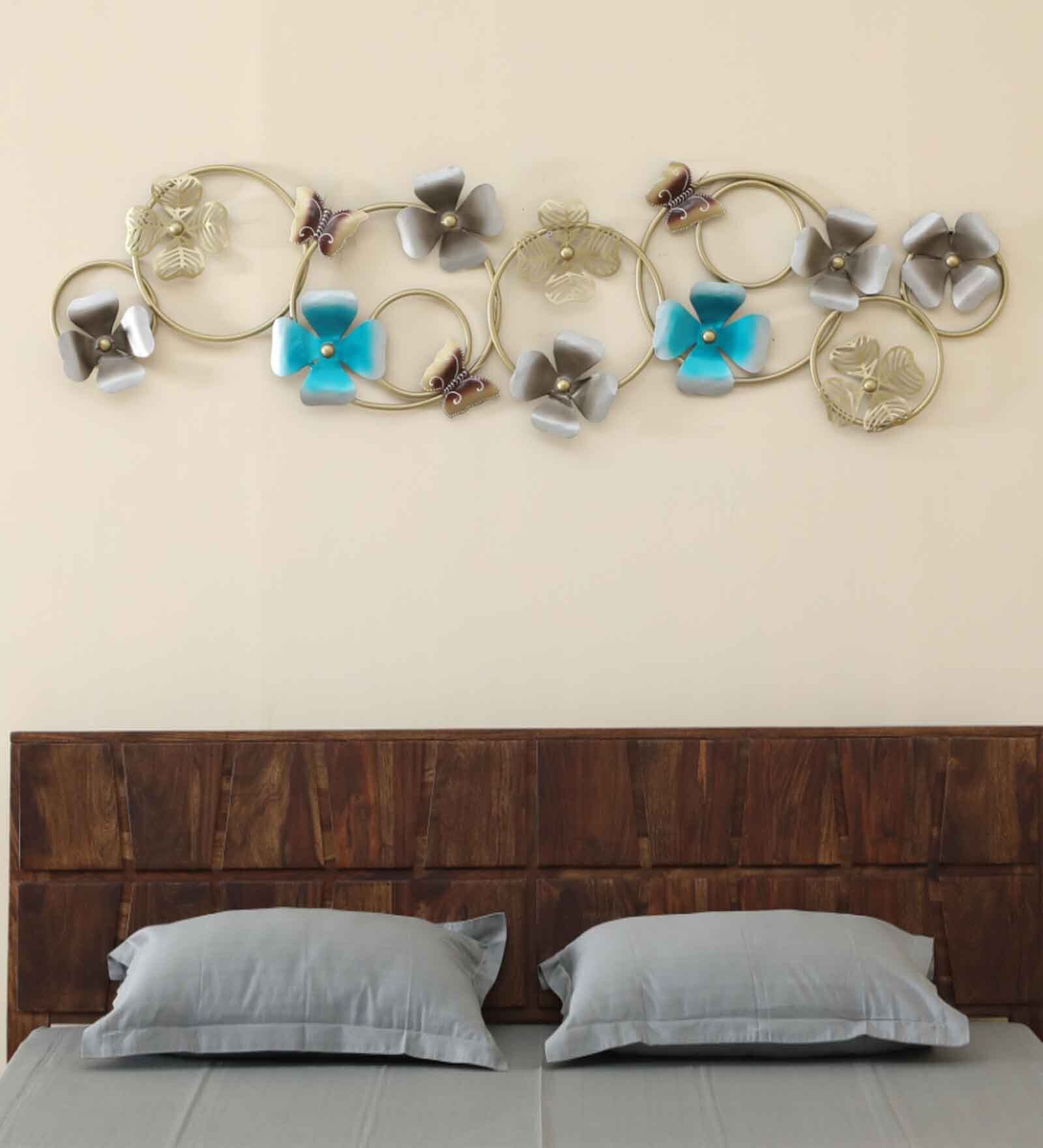 Buy Iron Clover With Butterfly Leaf & Flower Metal Wall Art at 24% OFF ...