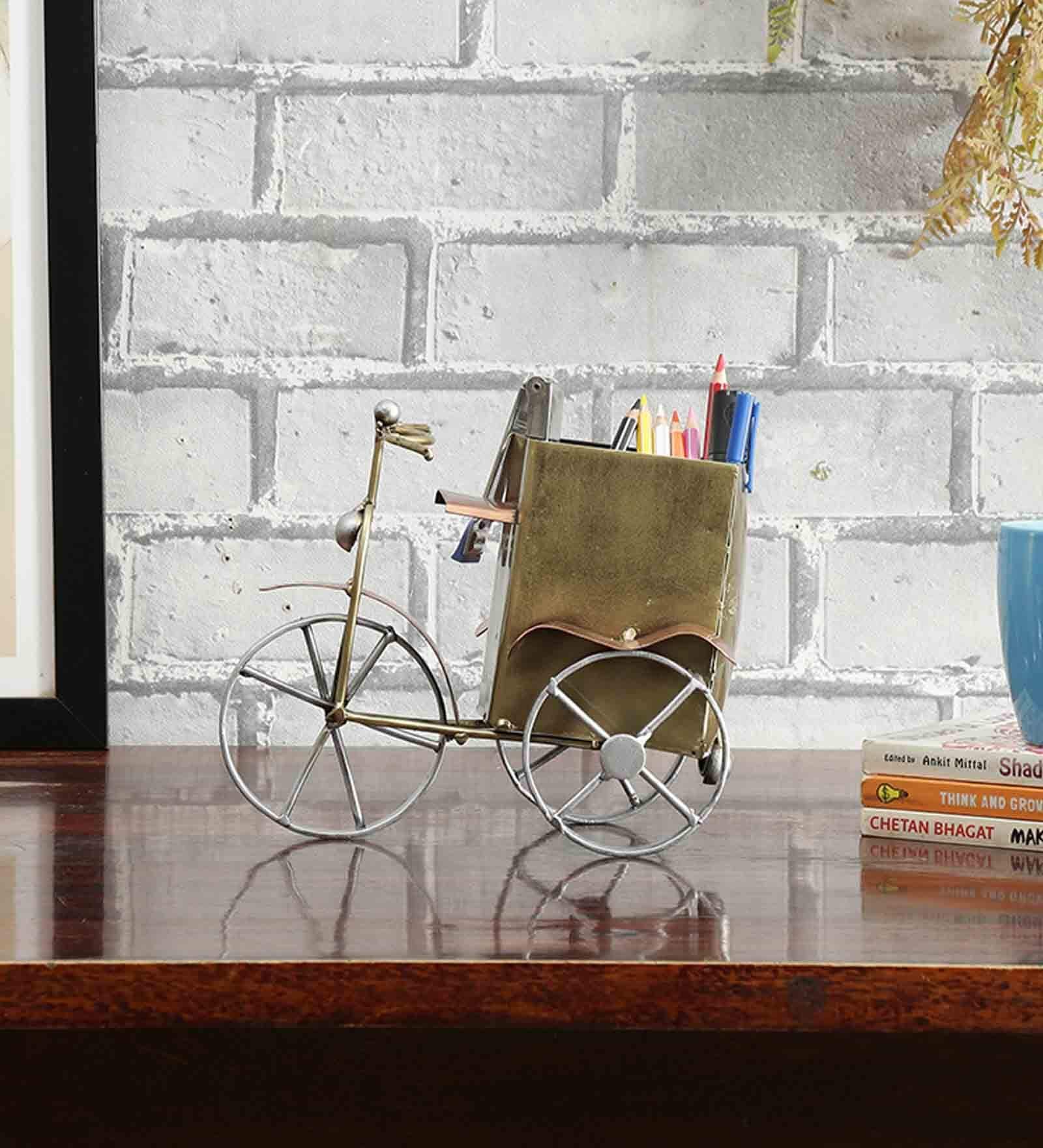Buy Cycles Golden Iron Pen Stand at 41% OFF by Jasolika creations ...