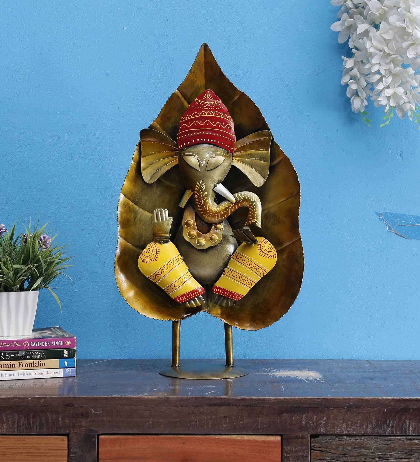 Buy Iron Ganesh On Pan Idols By Deco Kraftee at 24% OFF by Deco Kraftee ...