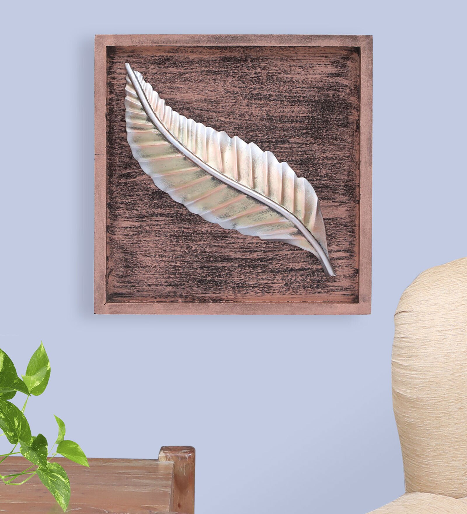 Buy Iron Palm Leaf Metal Wall Art By Vedas at 36% OFF by Vedas | Pepperfry
