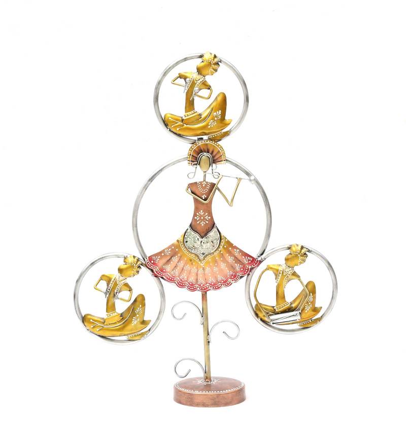 Buy Iron Painted Circle Doll Frame With Stand By Jasolika Creations ...