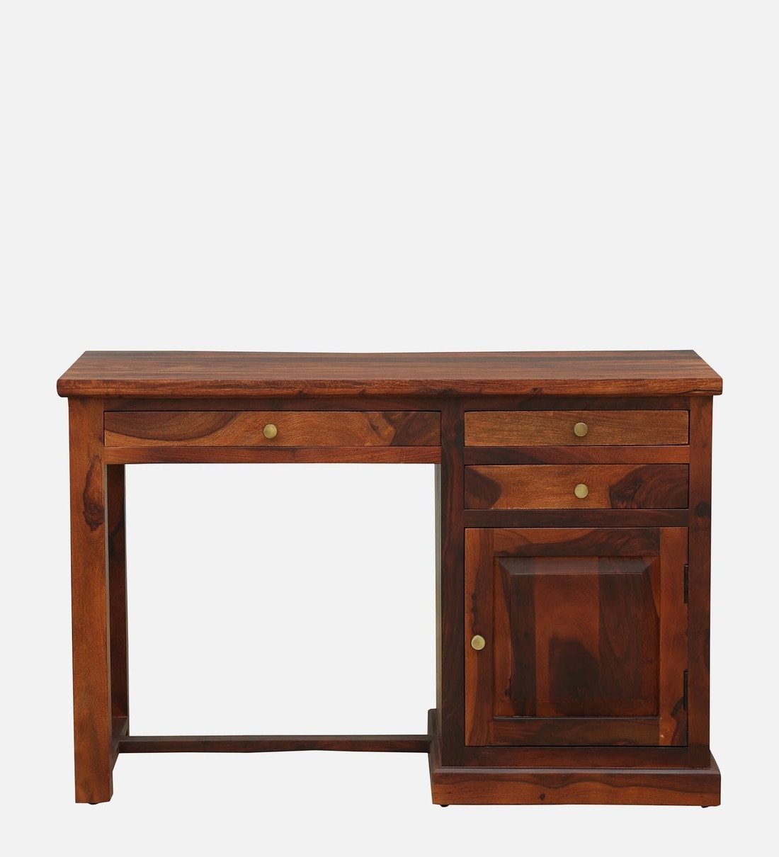 Buy Bickington Sheesham Wood Writing Table In Honey Oak Finish By ...