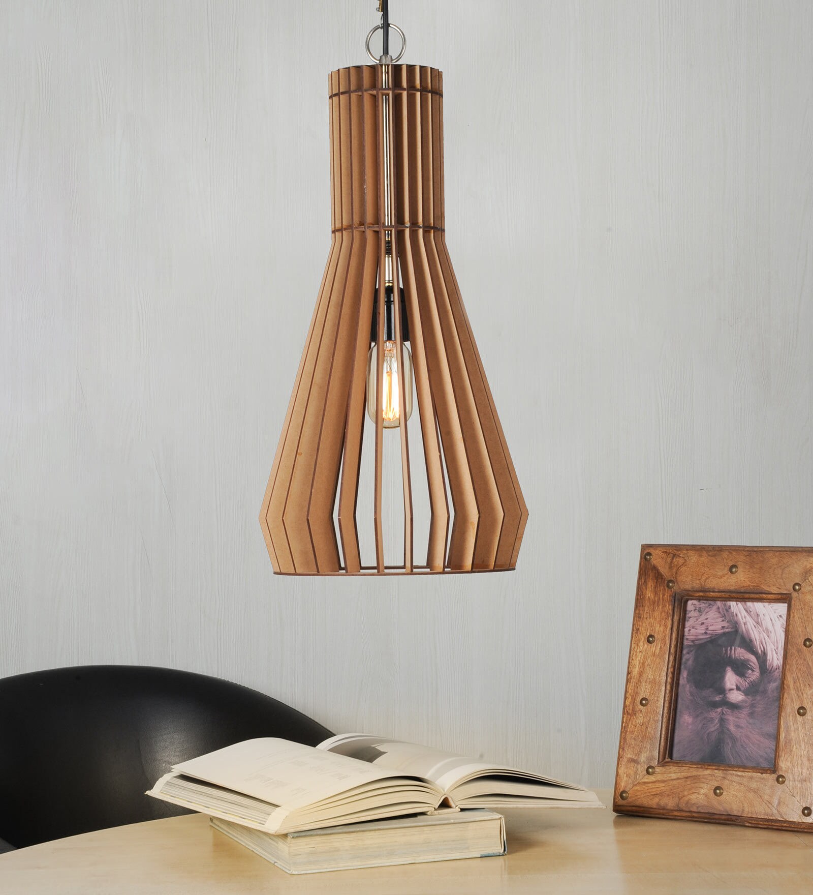 Buy Isantoski Brown MDF Single Hanging Light at 56% OFF by Kapoor ...