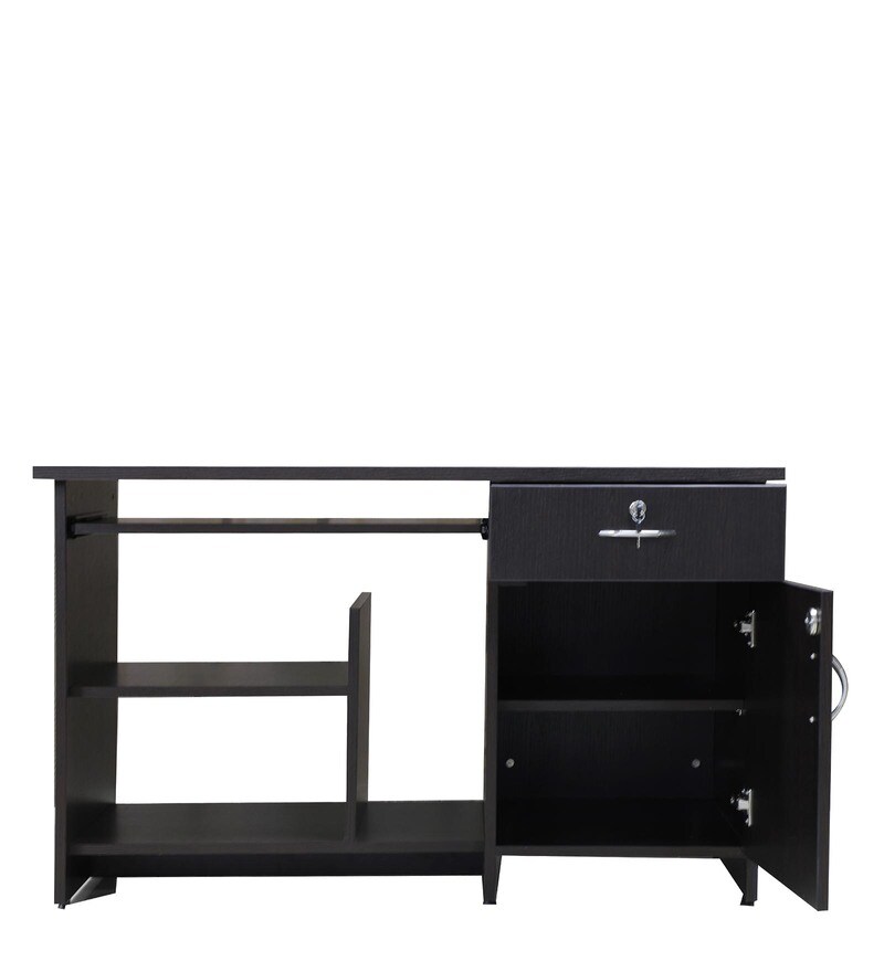 Buy Isaac Computer Table in Wenge Finish by Crystal Furnitech Online ...