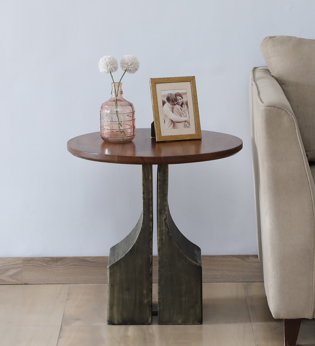 Buy Ivor Metal End Table In Antique Brass Finish at 12% OFF by ...