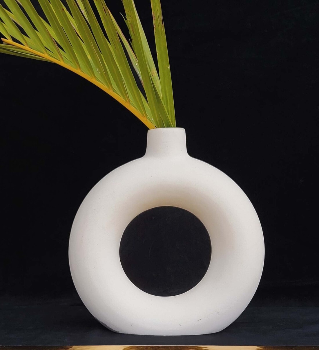 Buy Ivory Hoop Ceramic Table Vase by FolkStorys at 40% OFF by ...