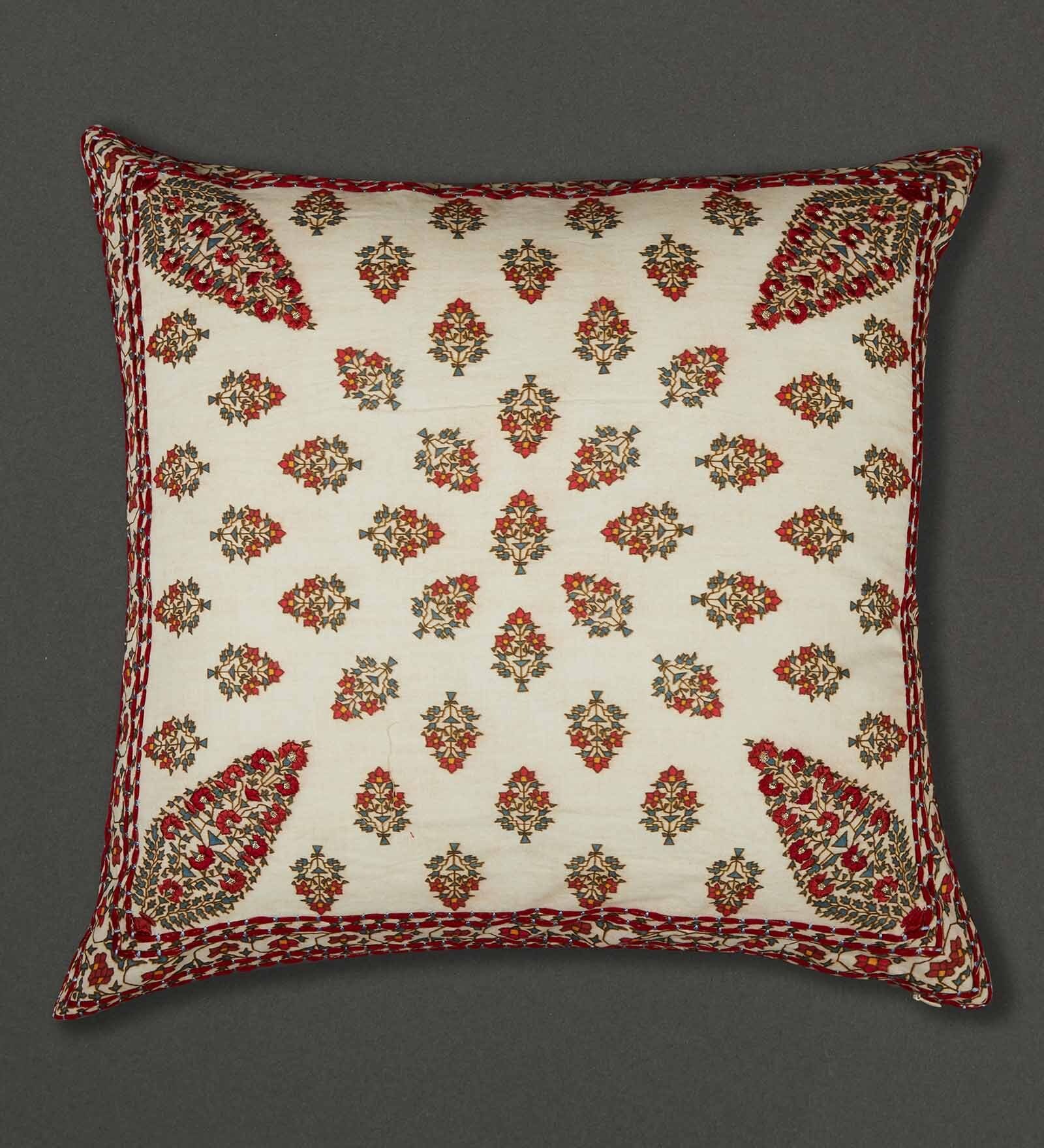 Buy Chameli Cotton Traditional Pattern 18x18 Inch Cushion Covers With ...