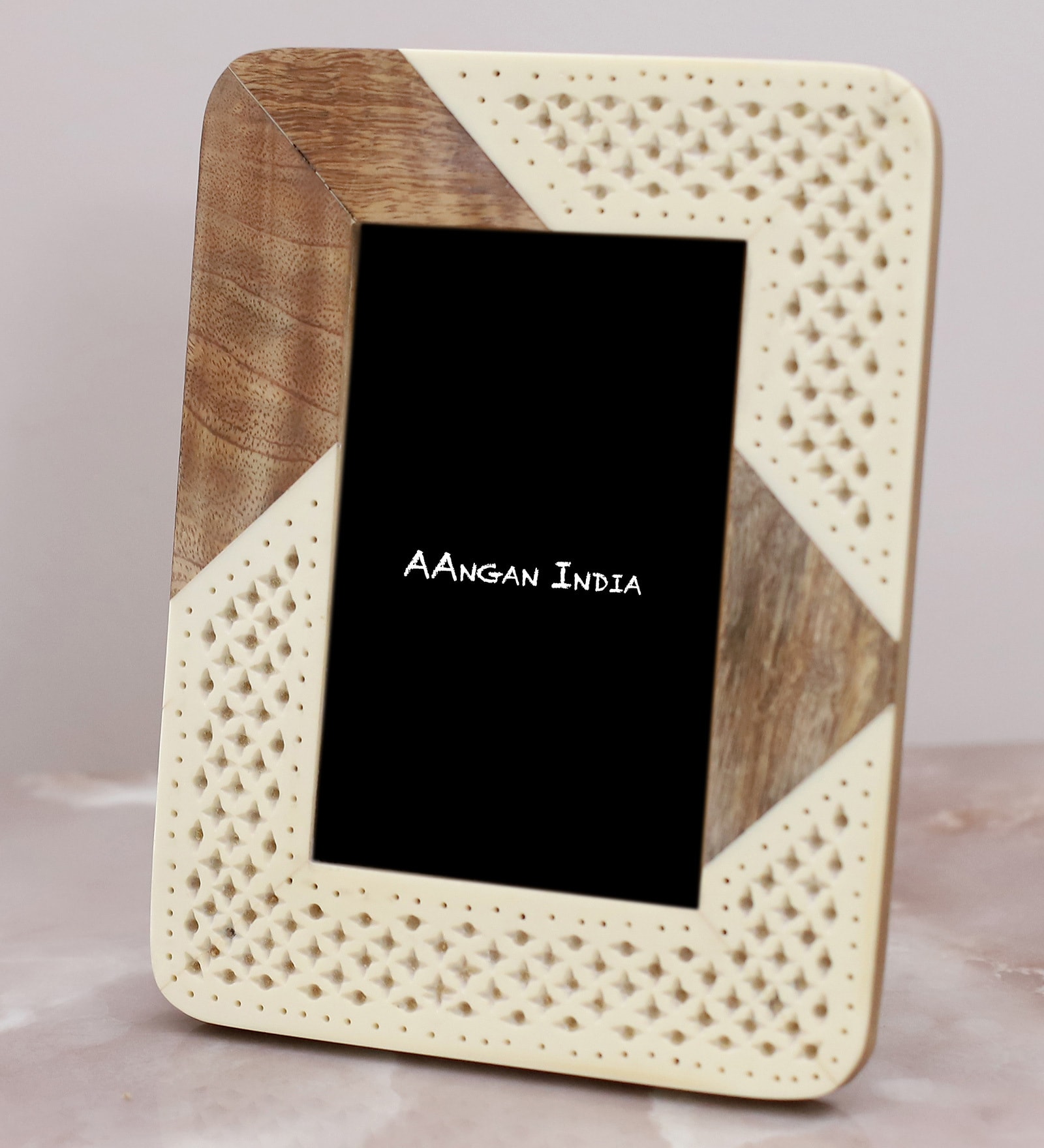 Buy Ivory Resin Astrid Handcrafted Photo Frame at 40% OFF by Aangan ...