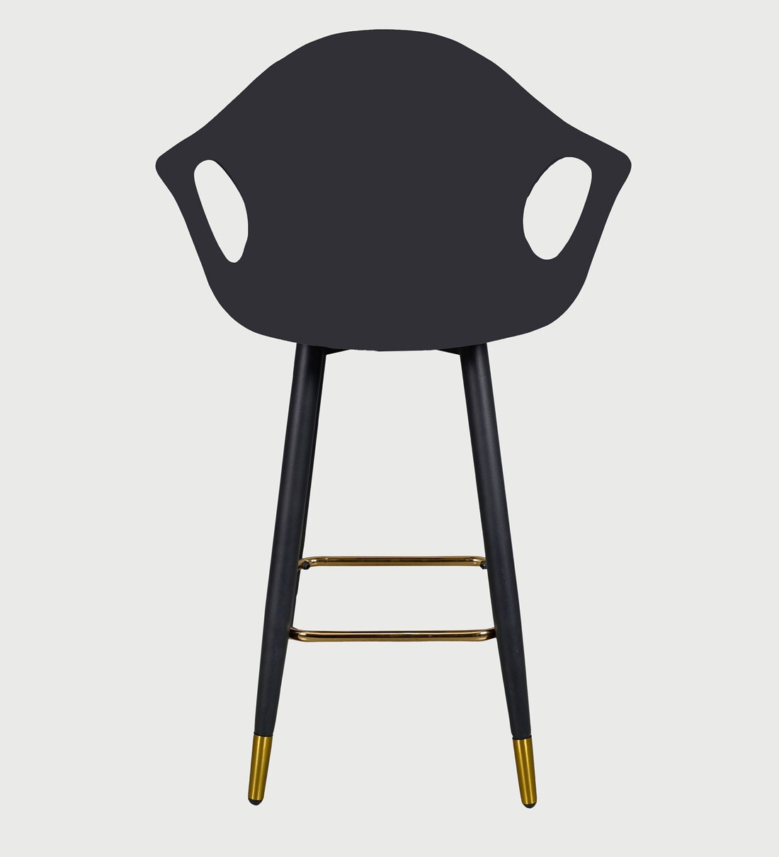 Buy Jasey Full Back Bar Stool in Black Colour By Chairwale Online - Mid ...