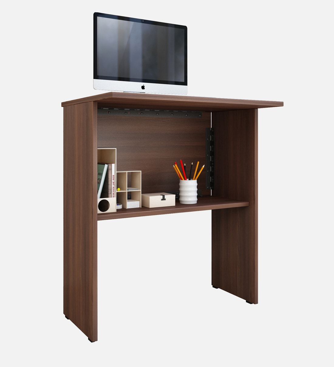 Buy Jasper Foldable Study Table in Dark Acacia Finish by Crystal ...