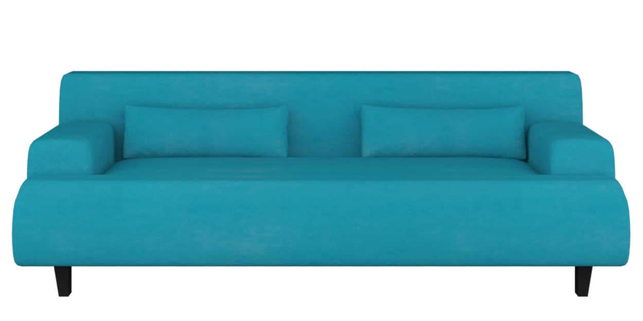 Buy Jay Fabric 3 Seater Sofa in Blue Colour at 23% OFF by Varanda Woods ...