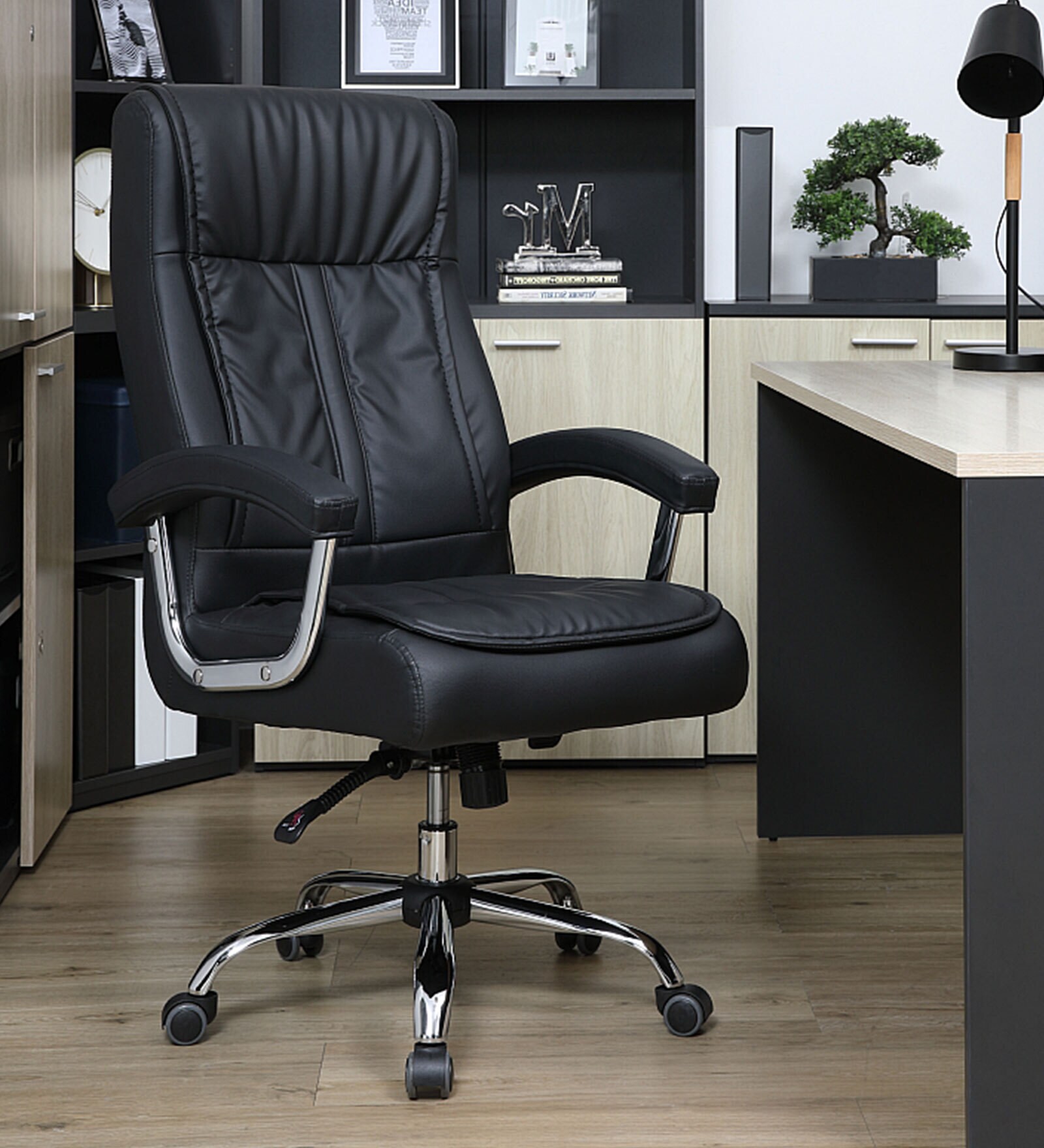Buy Jackson Leatherette Executive Chair In Black Colour at 33% OFF by ...
