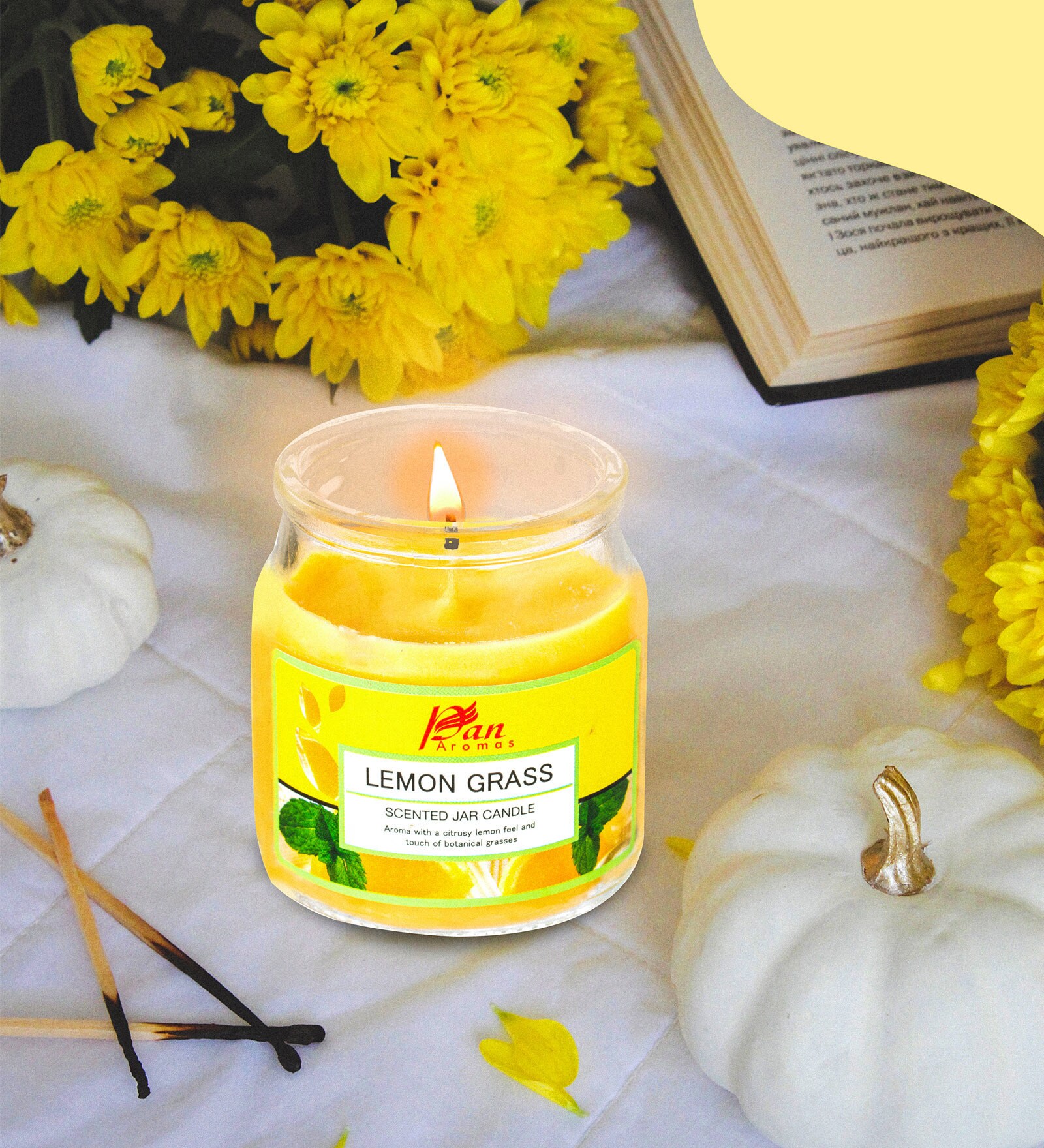 Buy Jar Candle with Lid (Lemon Grass) - 85 gms at 1% OFF by Pan Aromas ...