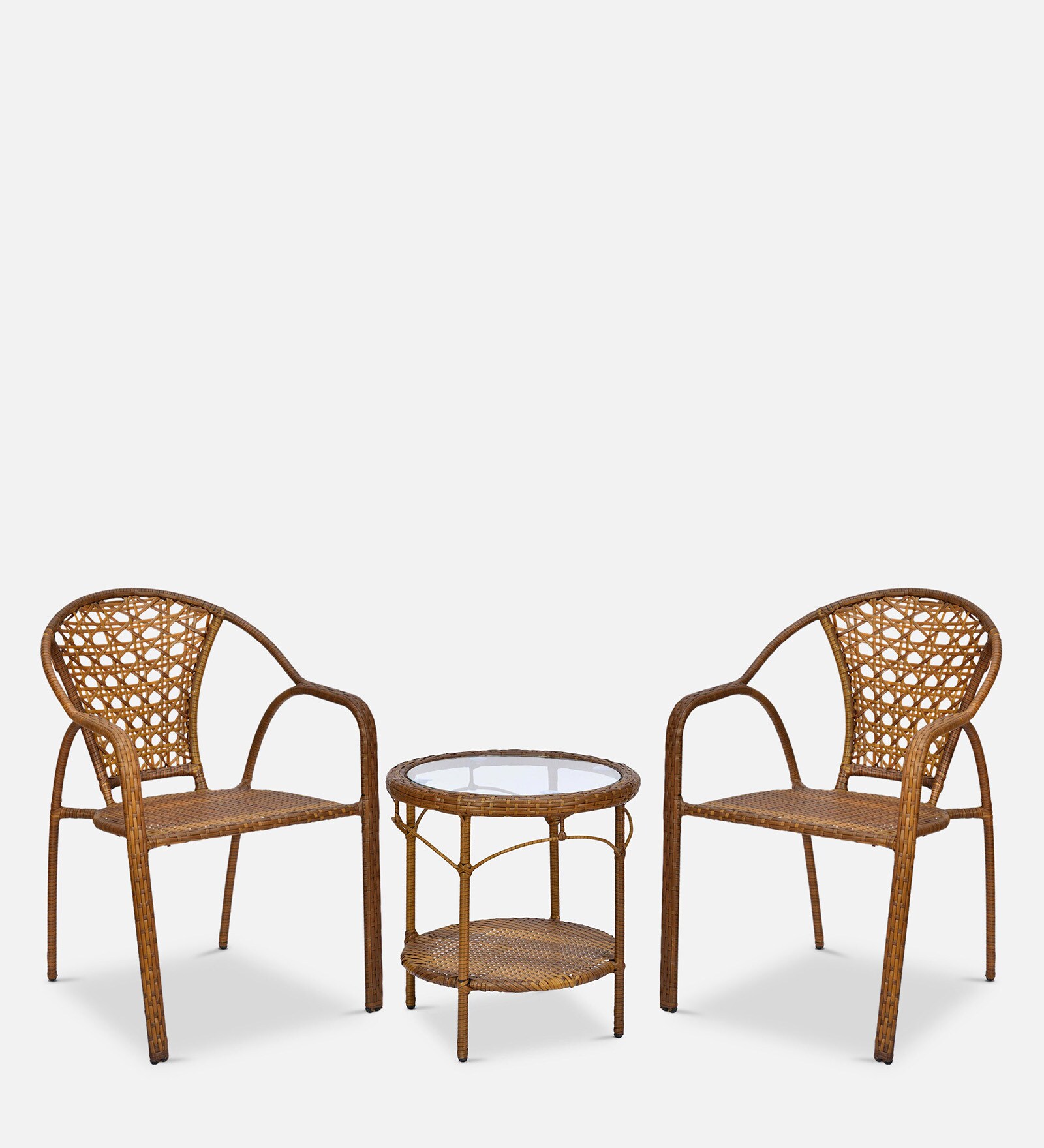 Buy Jarvis Wicker Table and Chair Set in Beige Colour at 53% OFF by ...