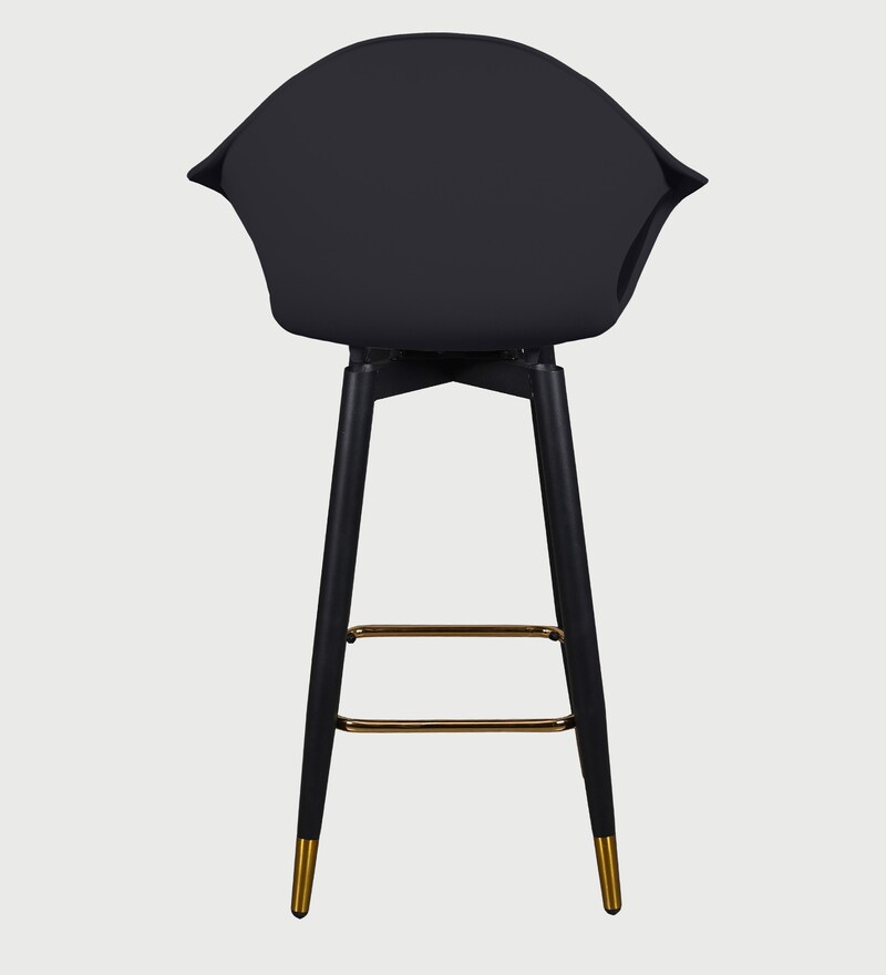 Buy Jasey Full Back Bar Stool in Black Colour By Chairwale Online - Mid ...