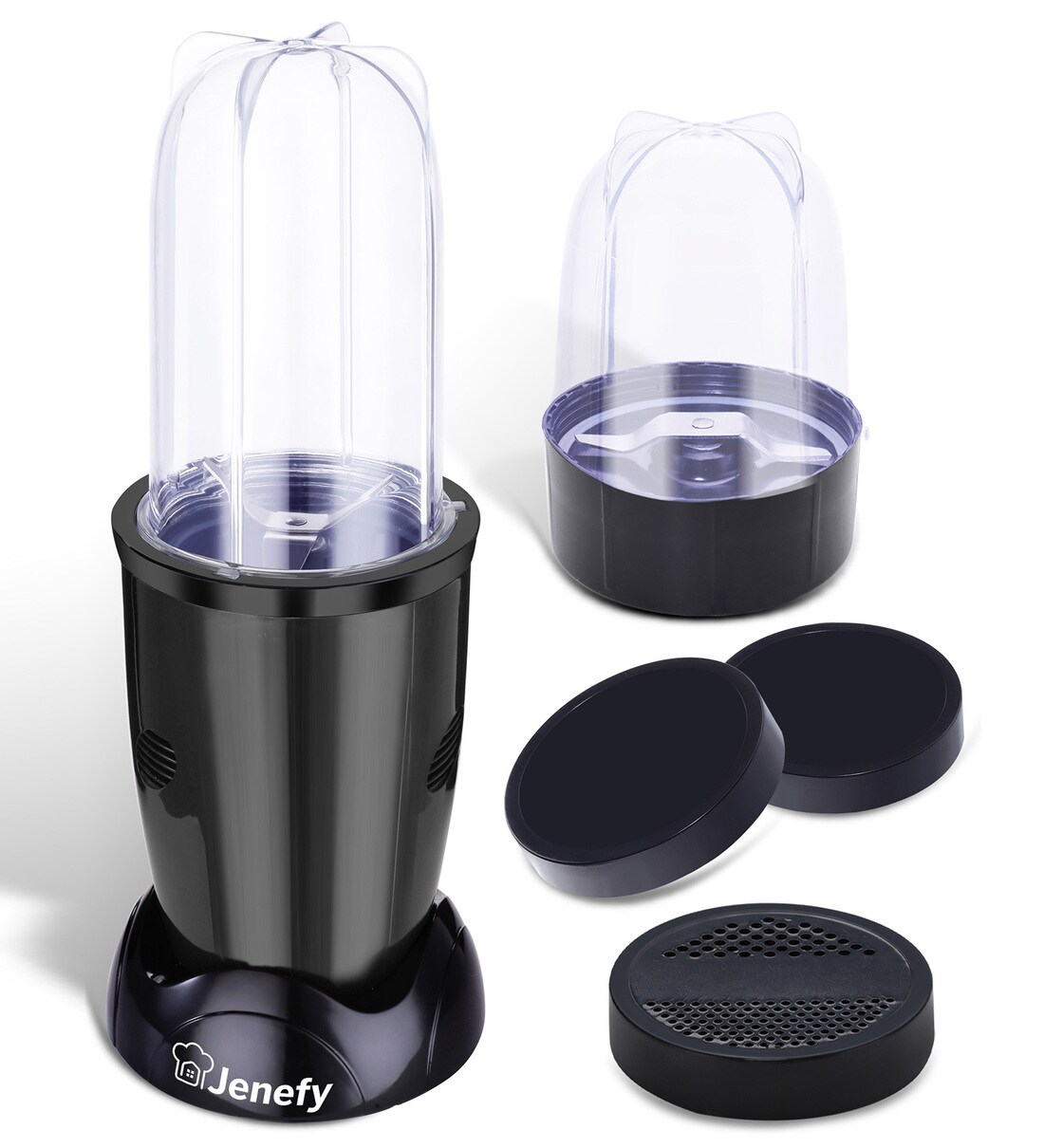 Buy Jenefy Bullet Mixer Grinder Blender 400W with 2 Jars Copper Winding ...