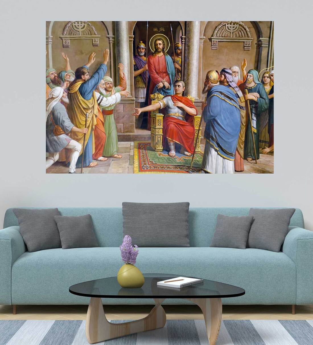 Buy Jesus Christ Self Adhesive Wall Poster for Home Decor(Vinyl, 24 x ...