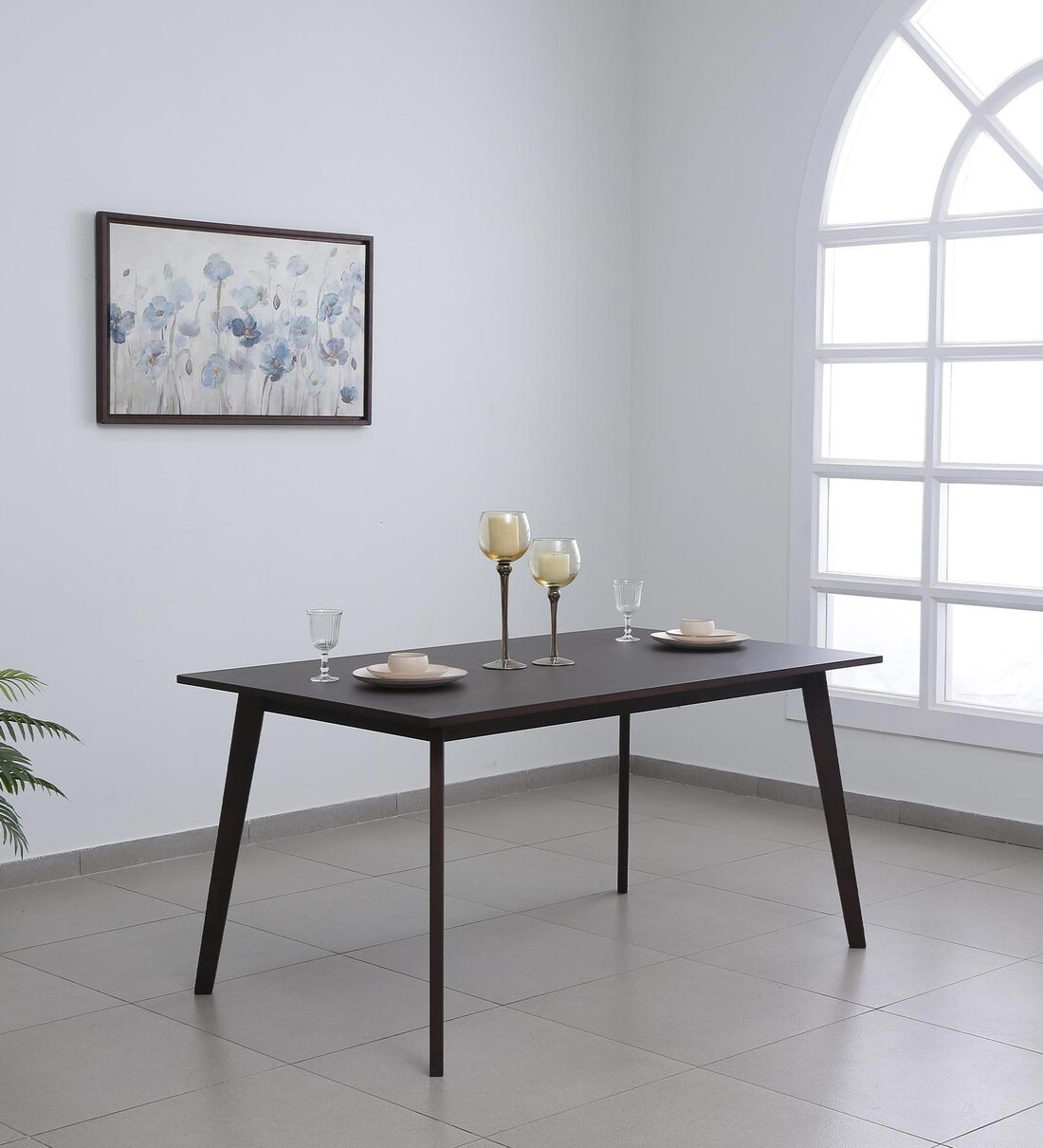 Buy Jin Solid Wood 6 Seater Dining Table in Dark Chestnut Finish at 59% OFF by Mintwud from ...