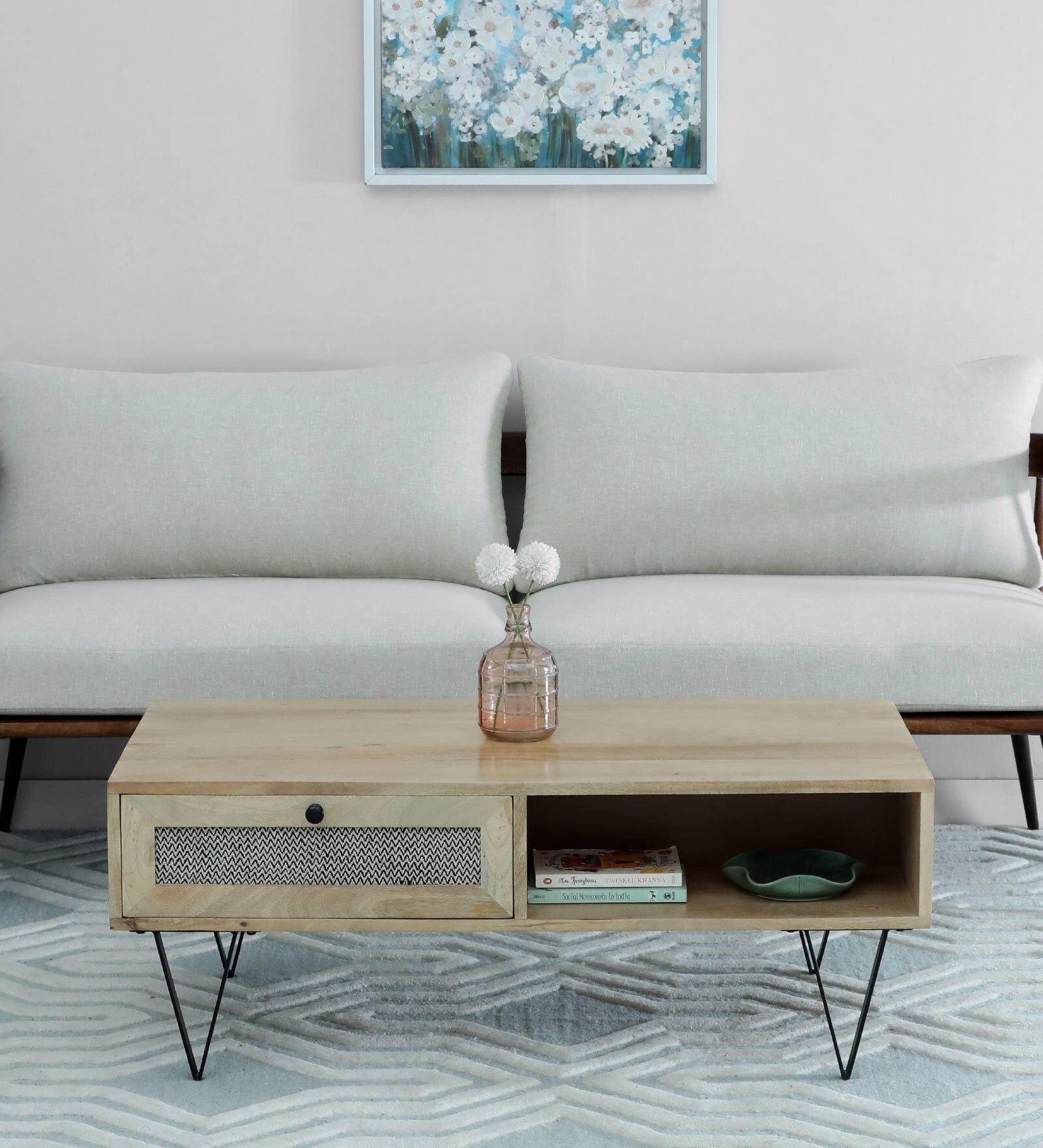 Buy Jive Coffee Table In Natural Finish at 26% OFF by Mudramark from Pepperfry | Pepperfry