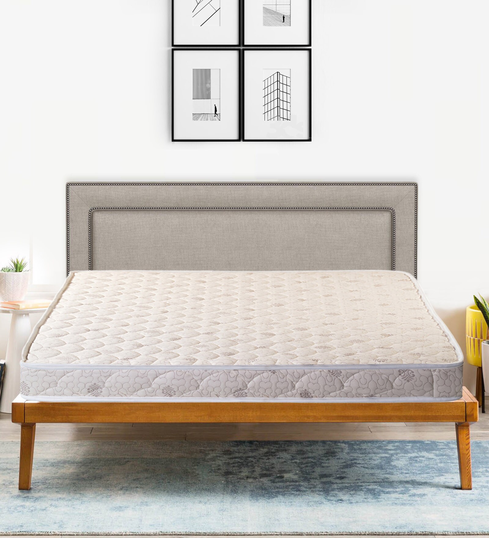 Buy Joy King Bed Reversible 72x72x4 Inch Fibre Block and HB Foam ...