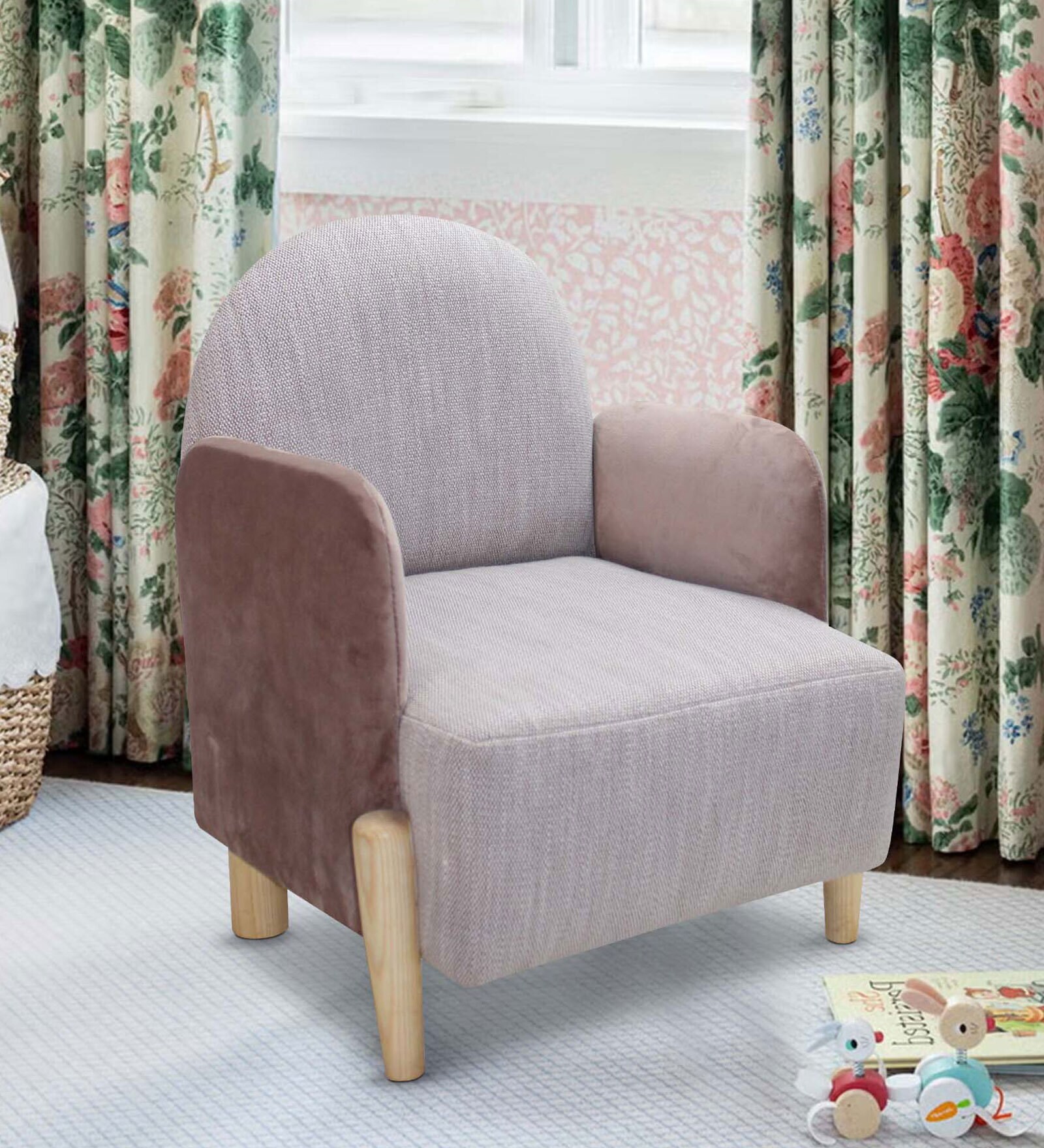 Buy Joyville Upholstery Soft Fabric Low Back Chair in Grey Colour at 27 ...