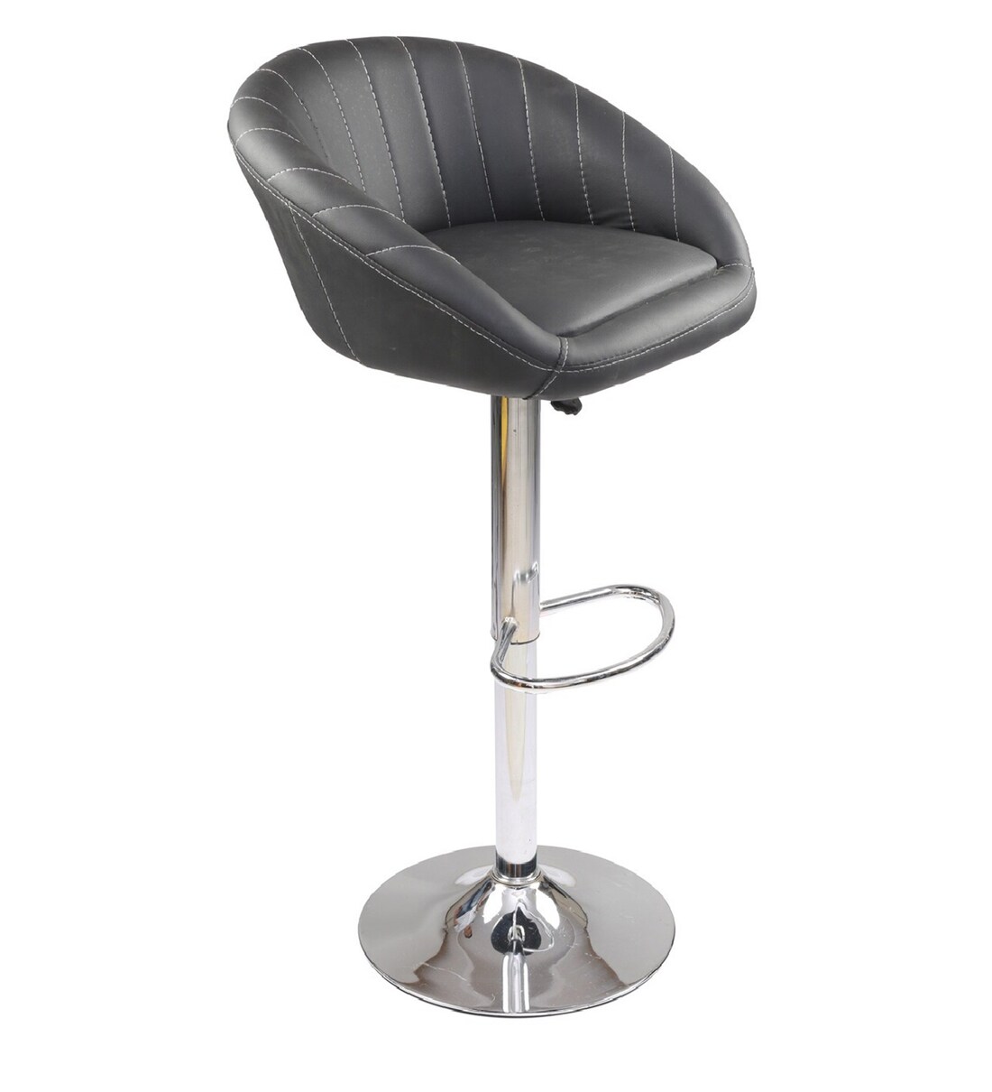 Buy Judith Stripe Office Bar Stool Chair In Black Colour By Mbtc Online ...