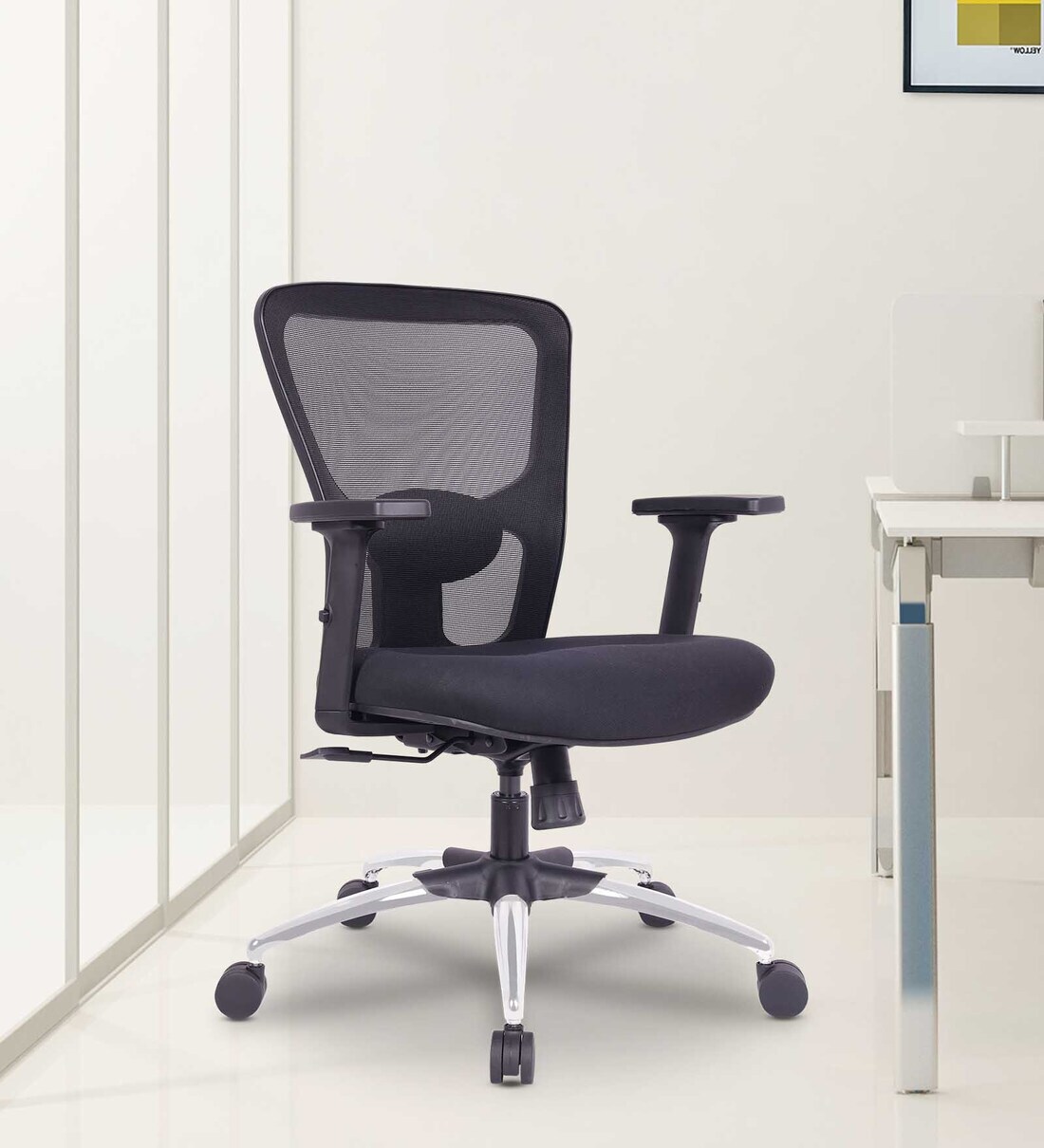 Buy Jupiter Breathable Mesh Ergonomic Chair in Black Colour Online ...