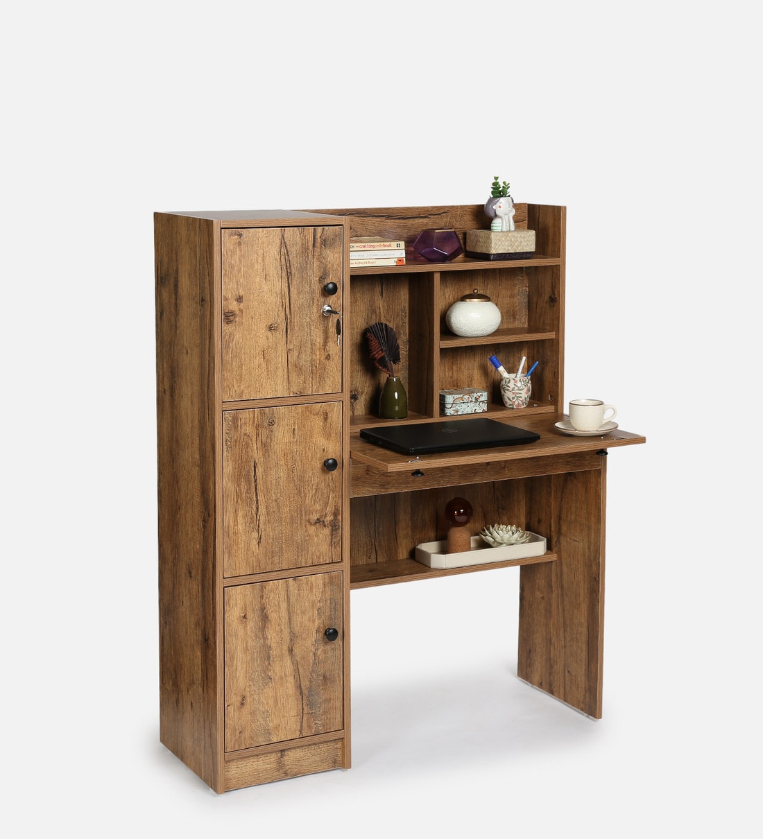Buy Jupyter Hutch Desk in Forest Oak Finish at 28% OFF by Mintwud from ...